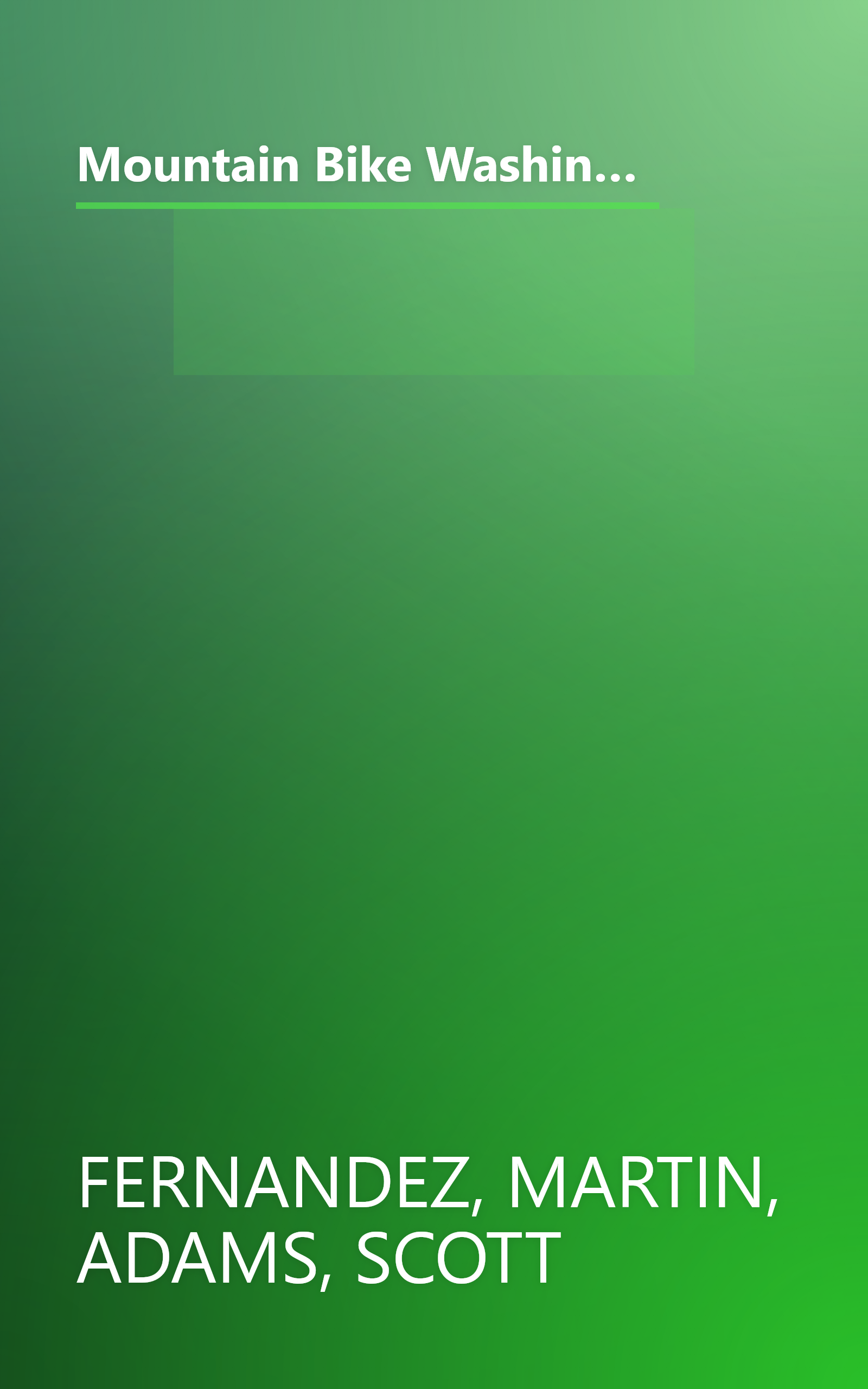 Mountain Bike Washington-Baltimore: An Atlas of the Washington-Baltimore Area's Greatest Off-Road Bicycle Rides book cover