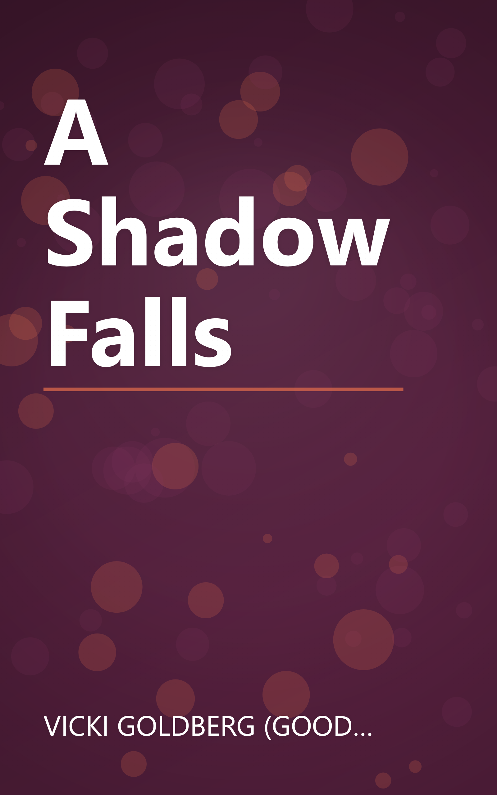A Shadow Falls book cover
