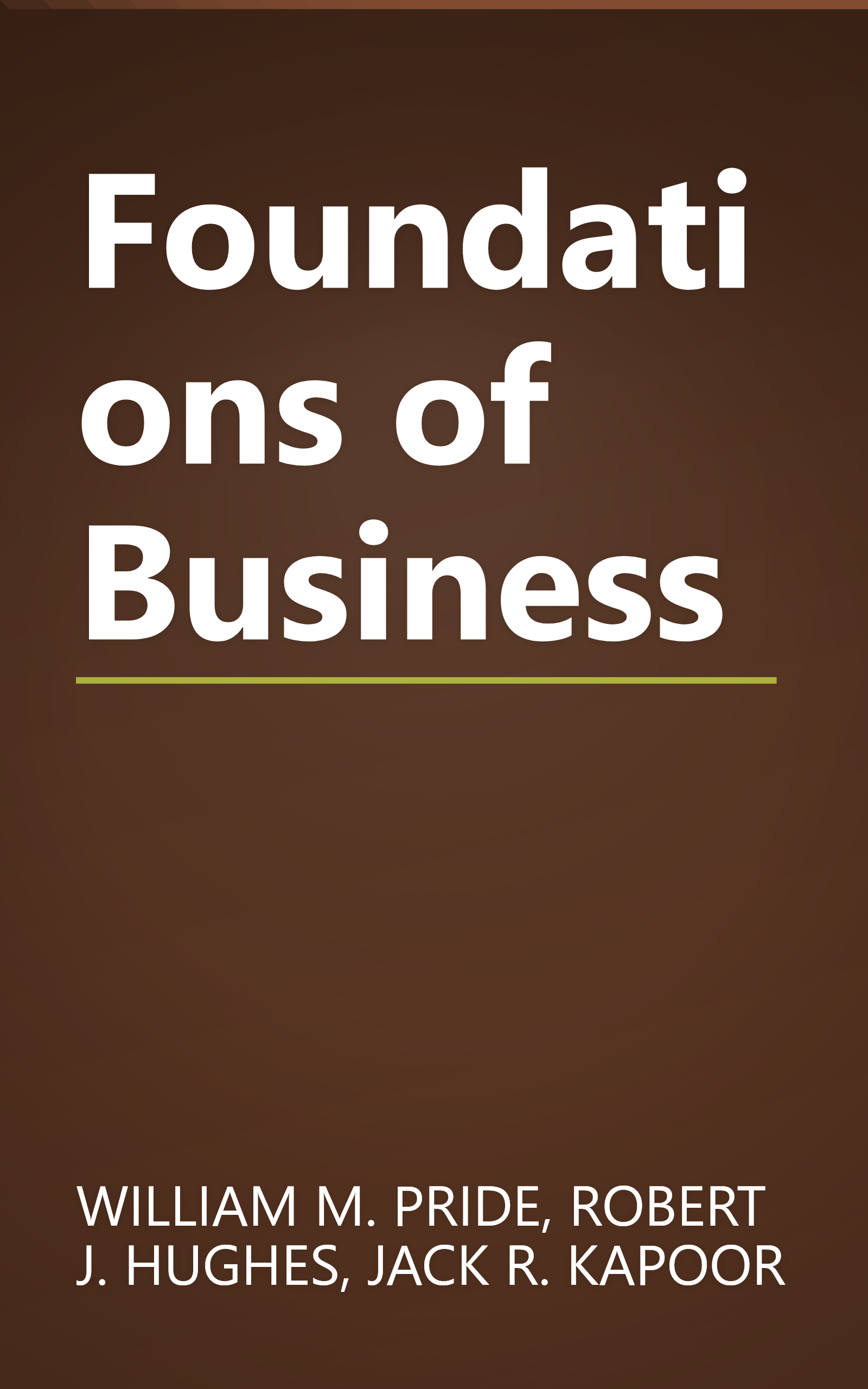 Foundations of Business book cover