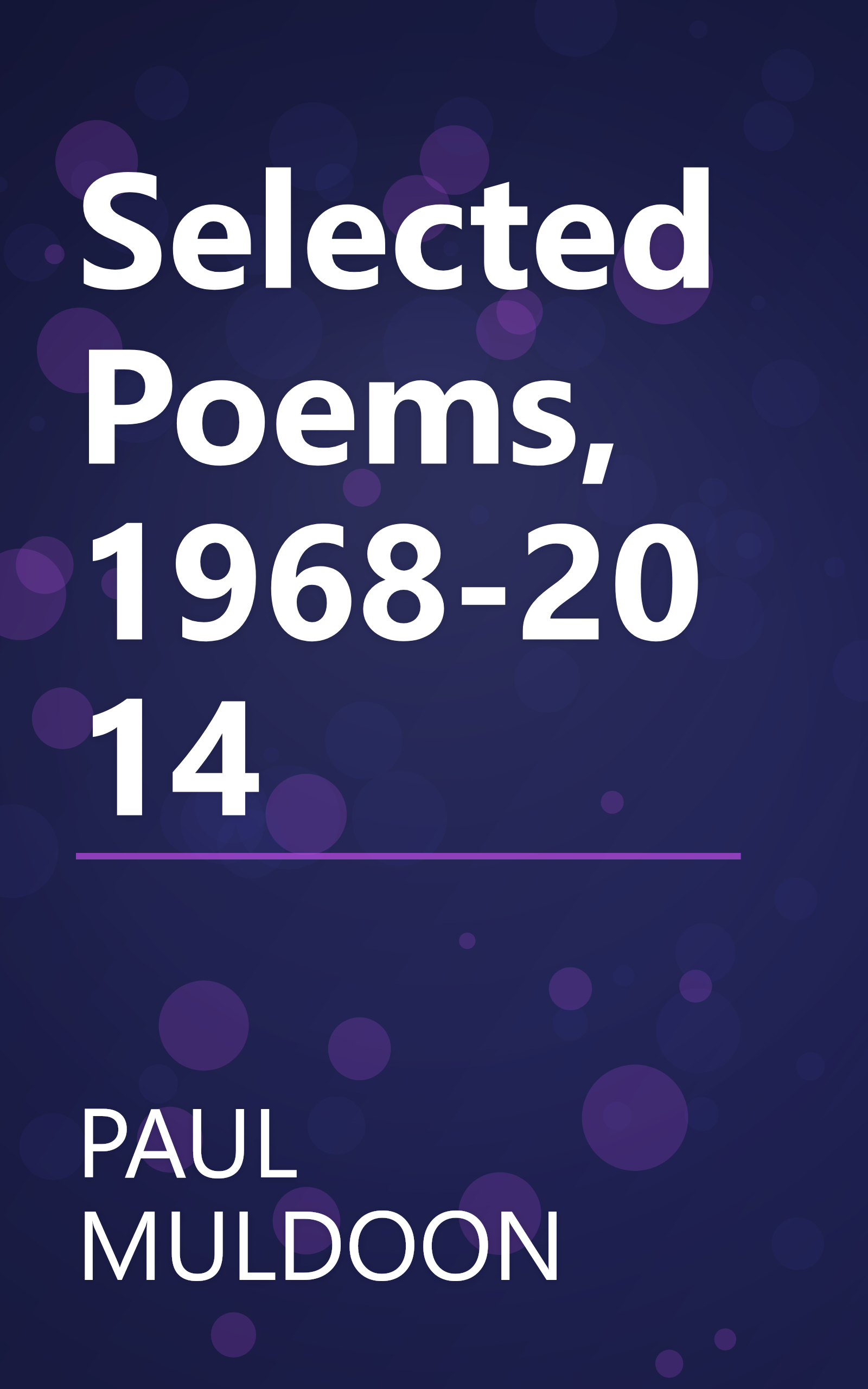Selected Poems, 1968-2014 book cover