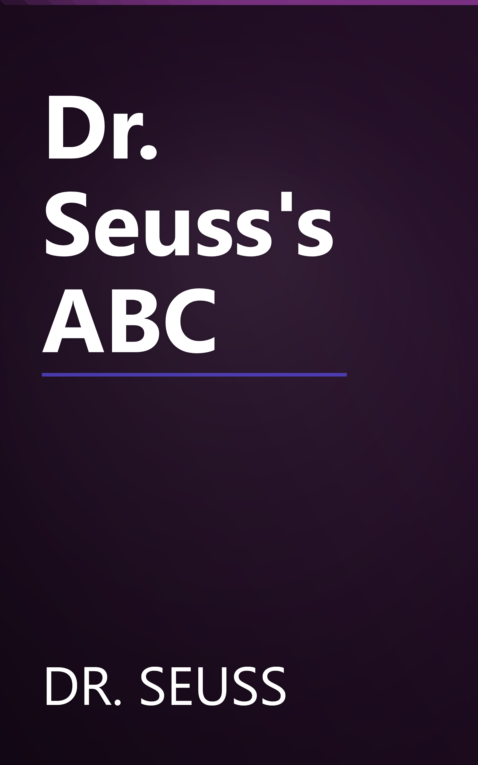 Dr. Seuss's ABC book cover