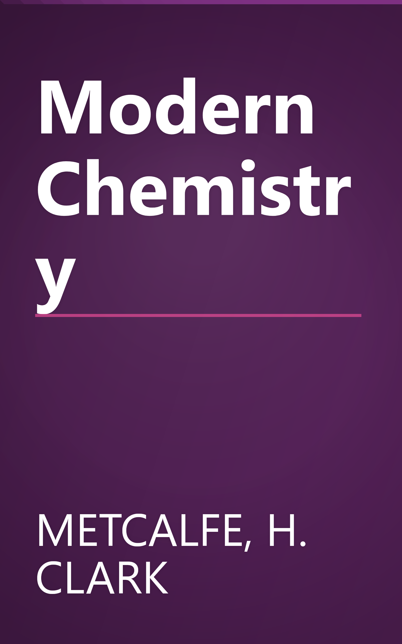 Modern Chemistry book cover