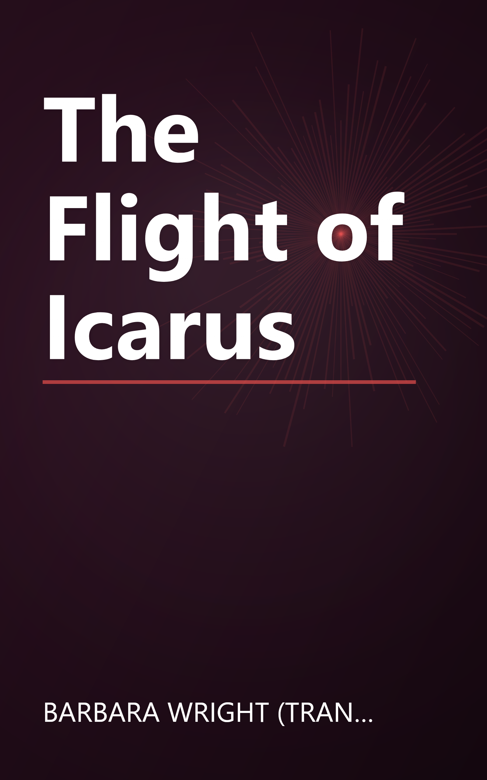 The Flight of Icarus book cover