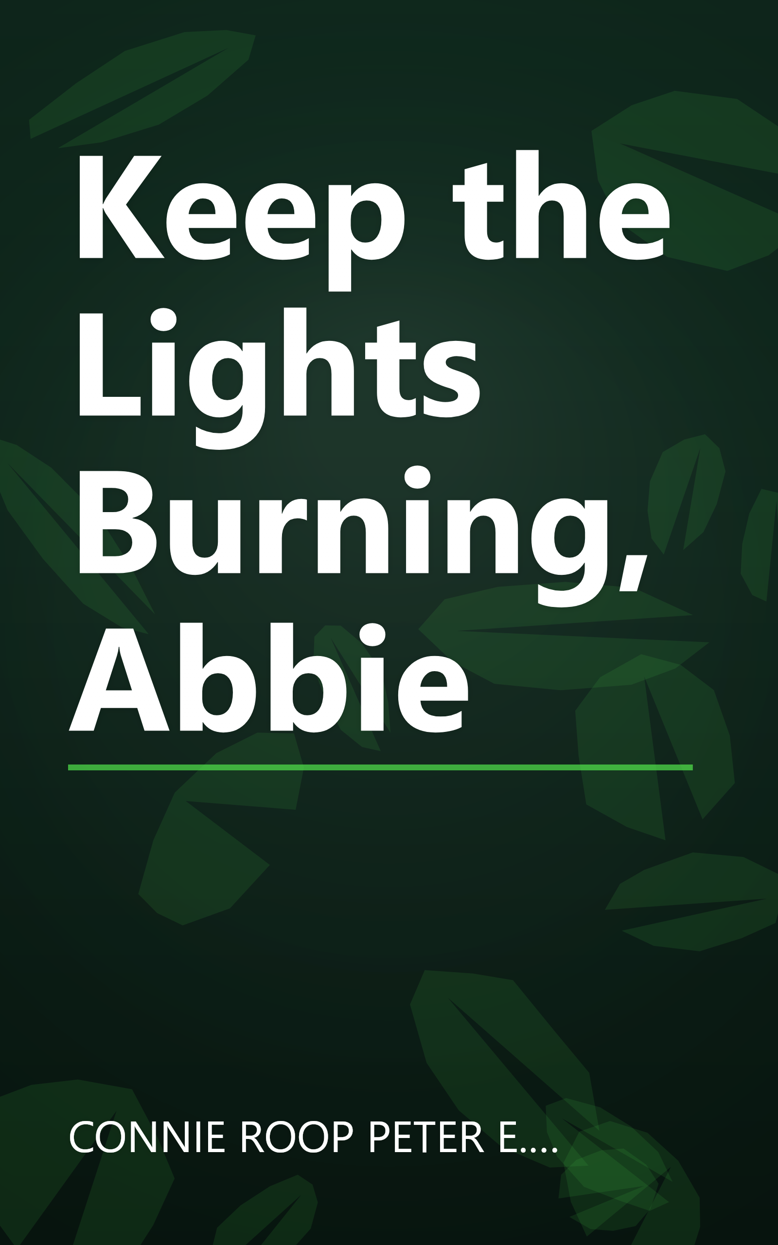 Keep the Lights Burning, Abbie book cover