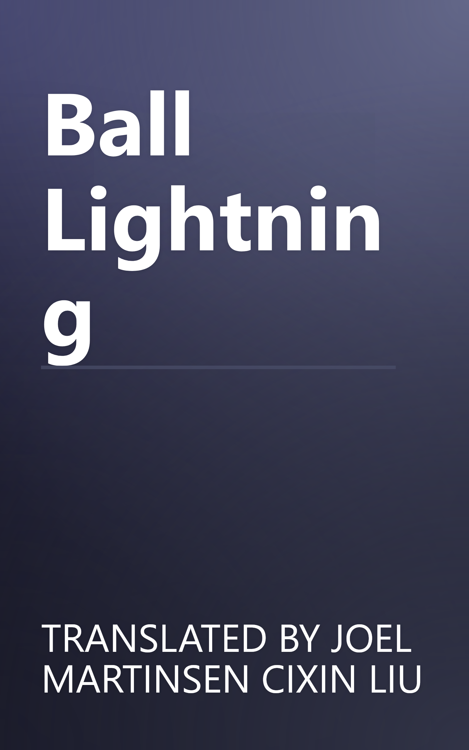 Ball Lightning book cover