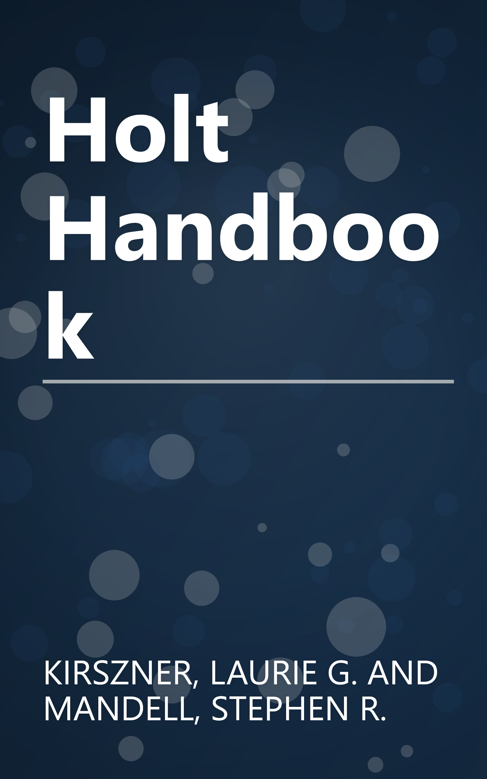 Holt Handbook book cover