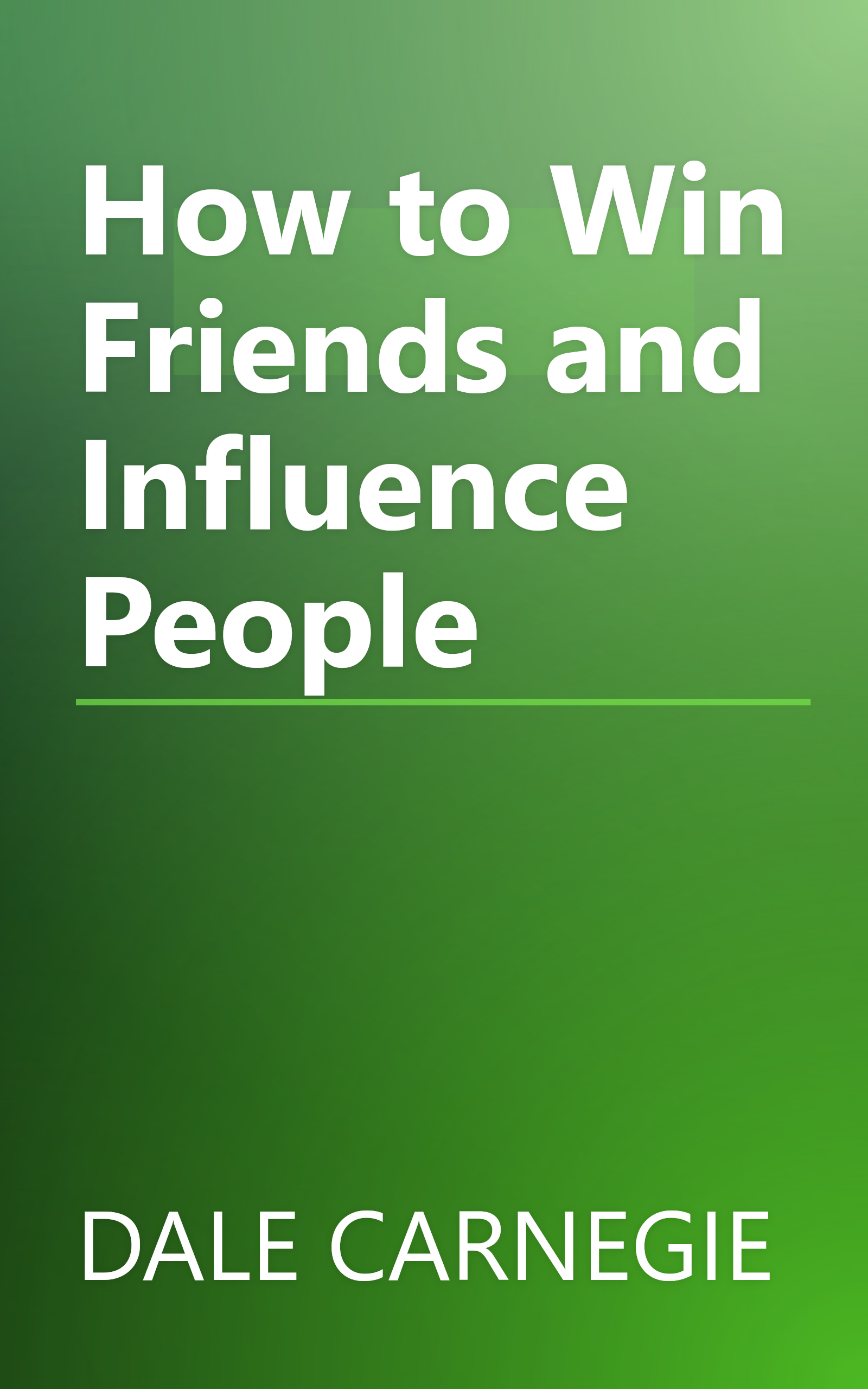 How to Win Friends and Influence People book cover