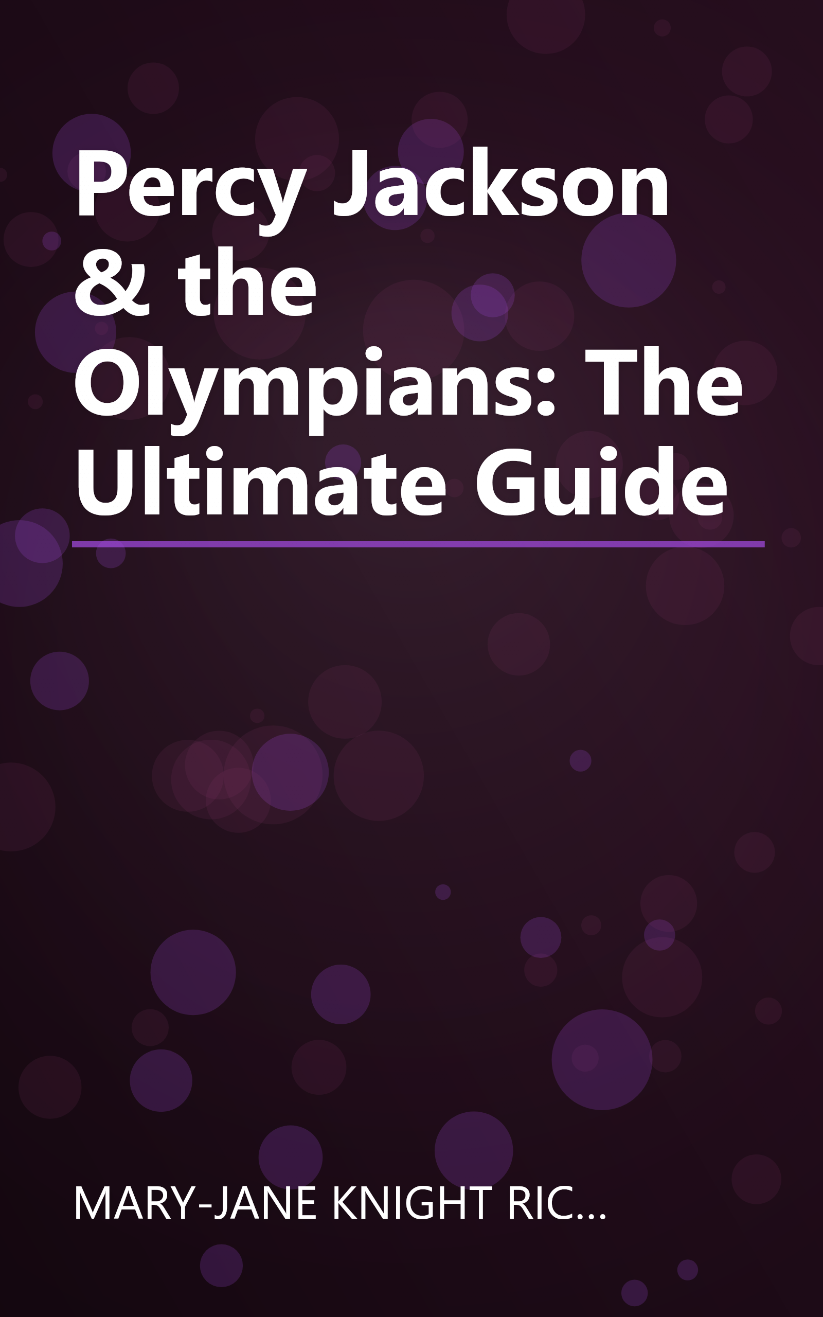Percy Jackson & the Olympians: The Ultimate Guide book cover