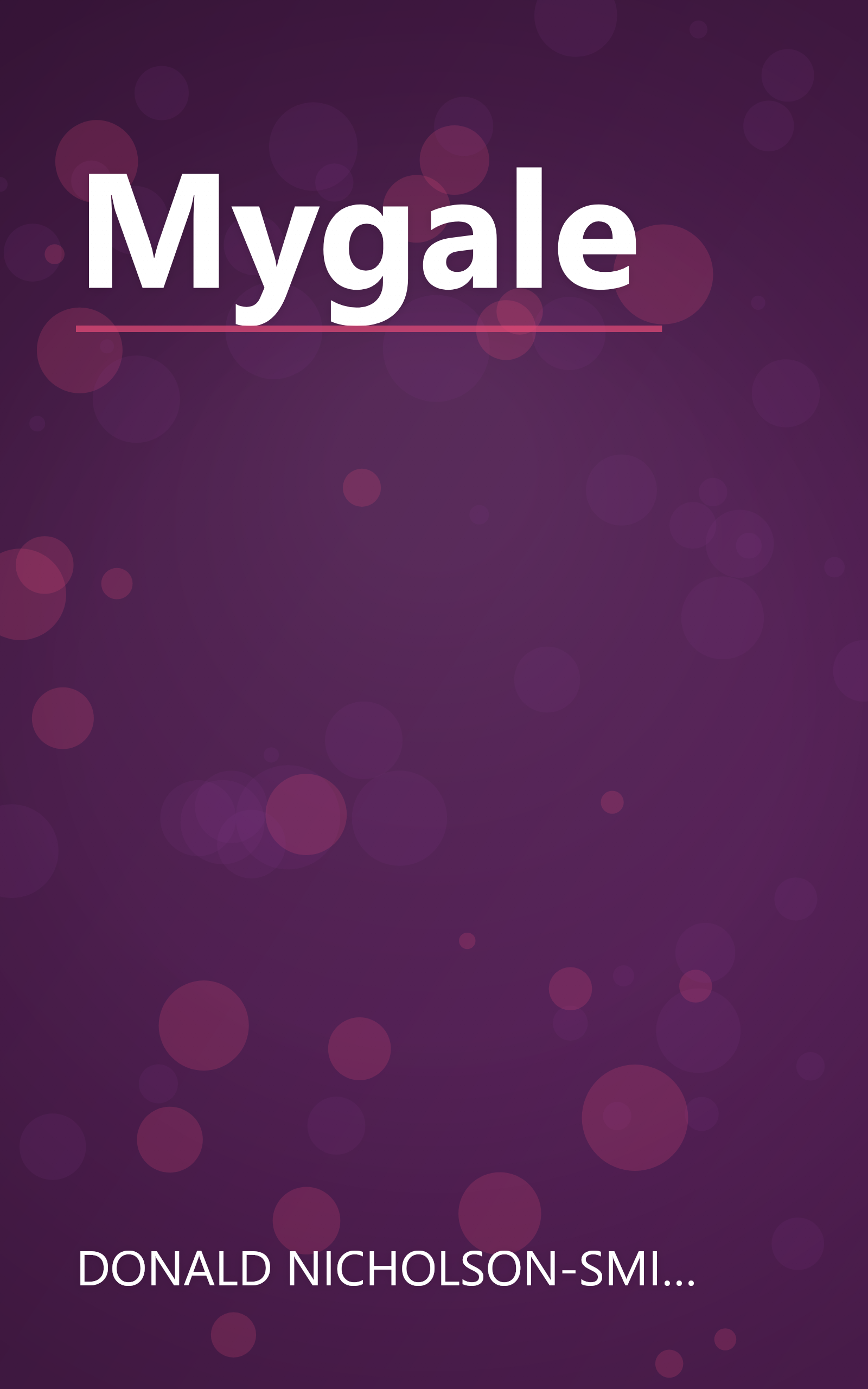Mygale book cover