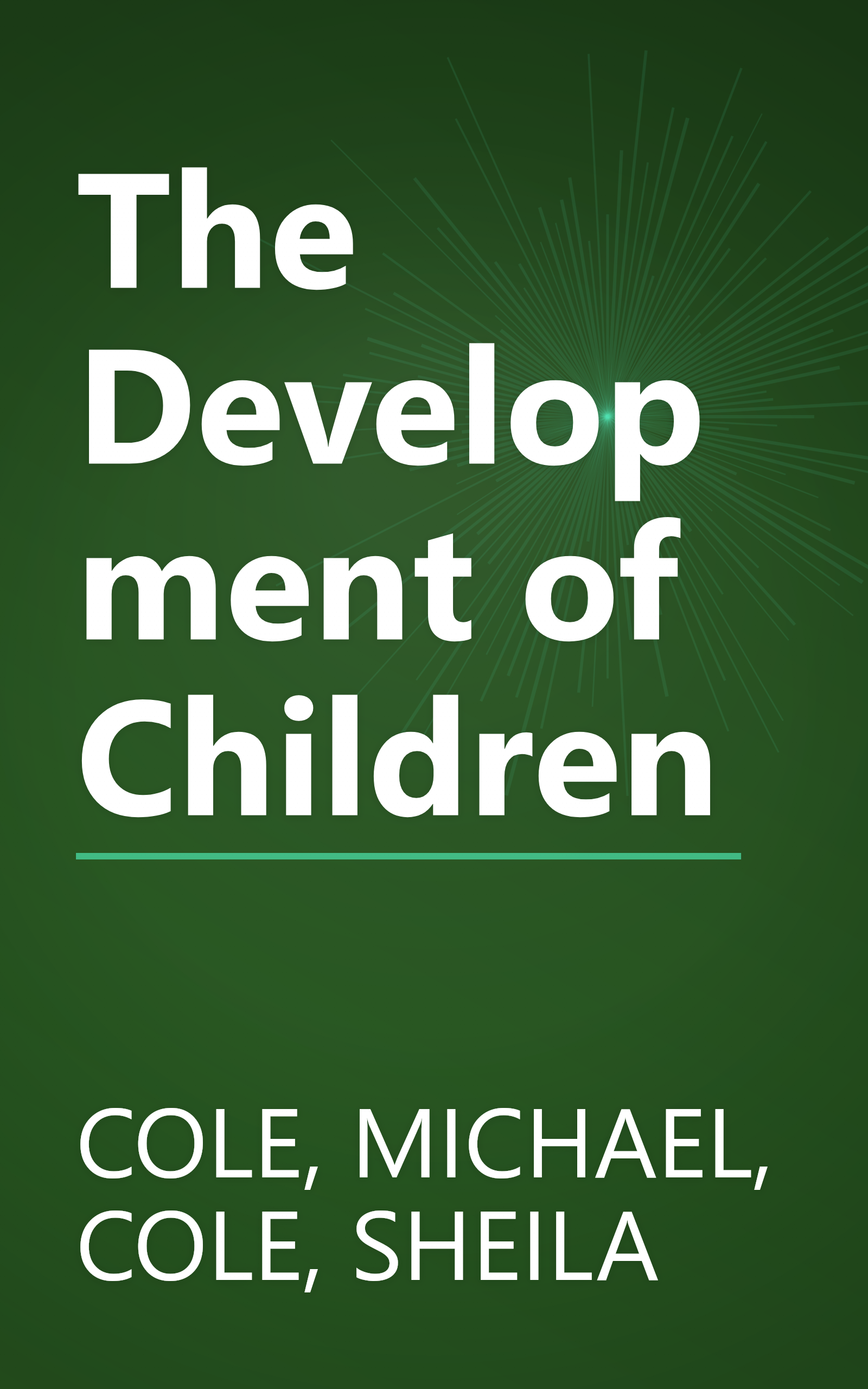 The Development of Children book cover