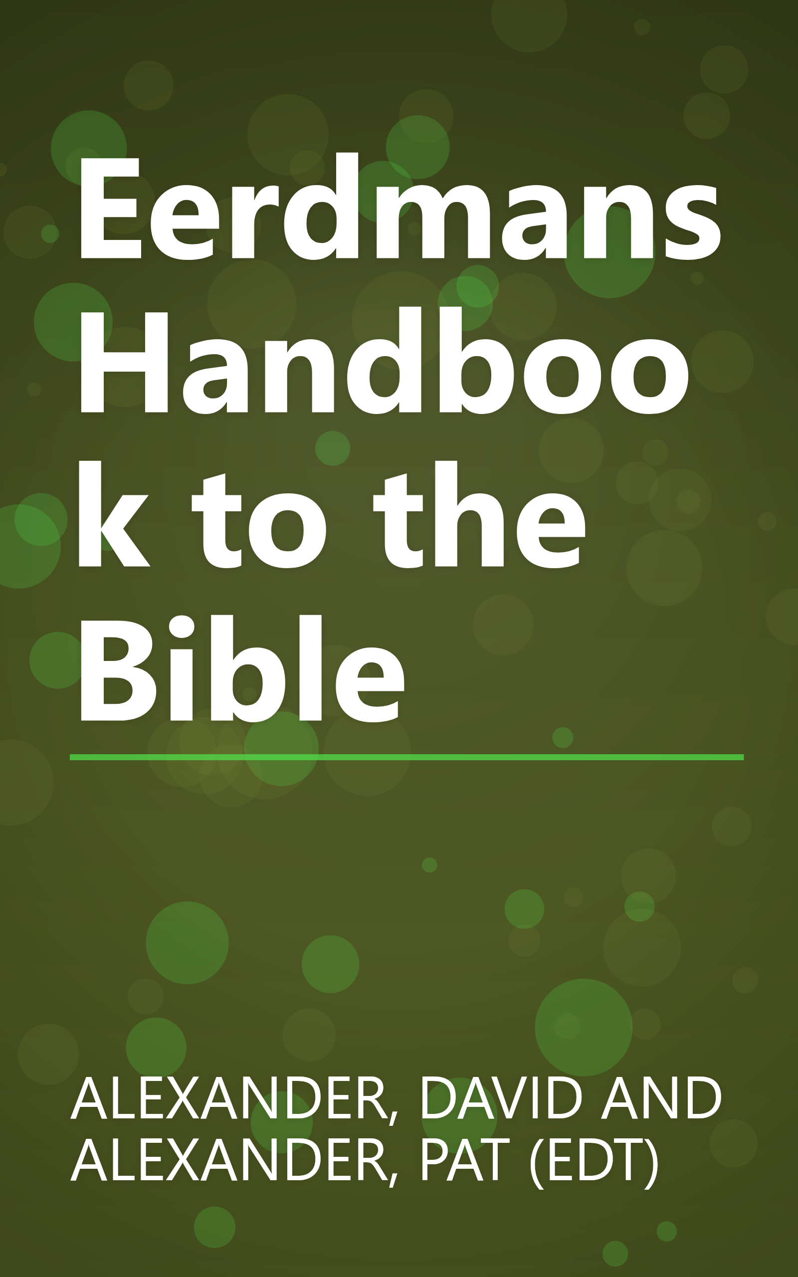 Eerdmans Handbook to the Bible book cover