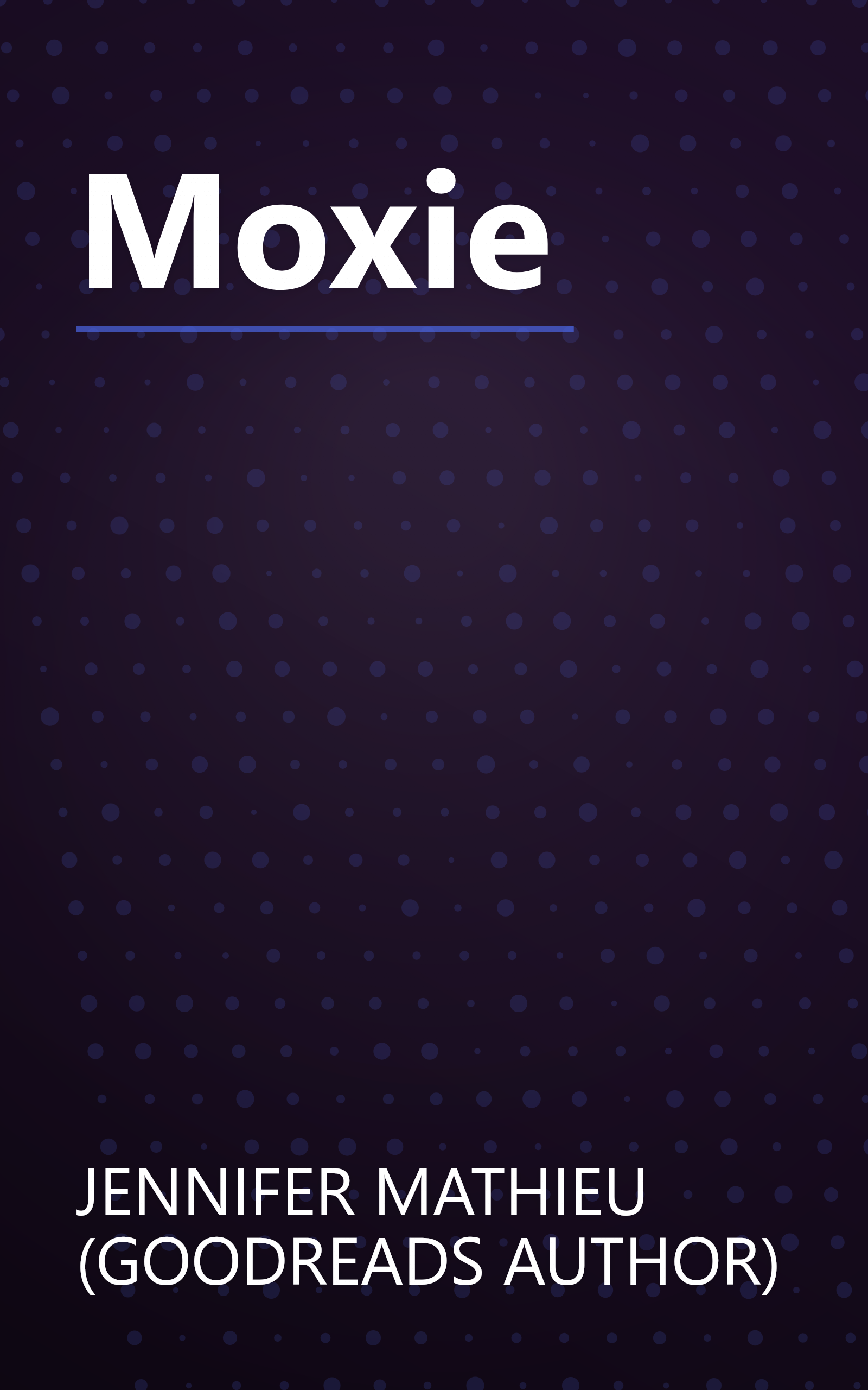 Moxie book cover