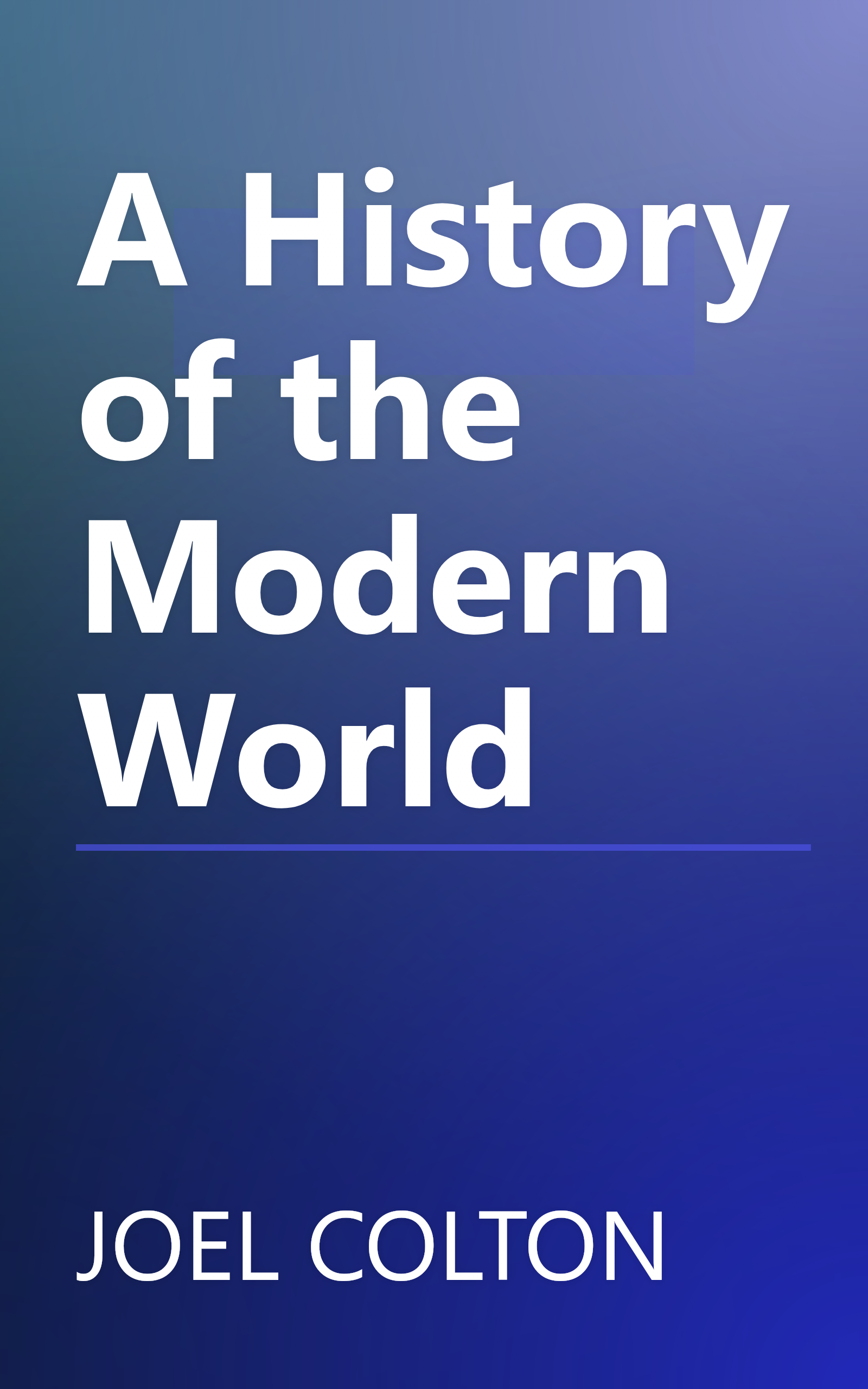 A History of the Modern World book cover
