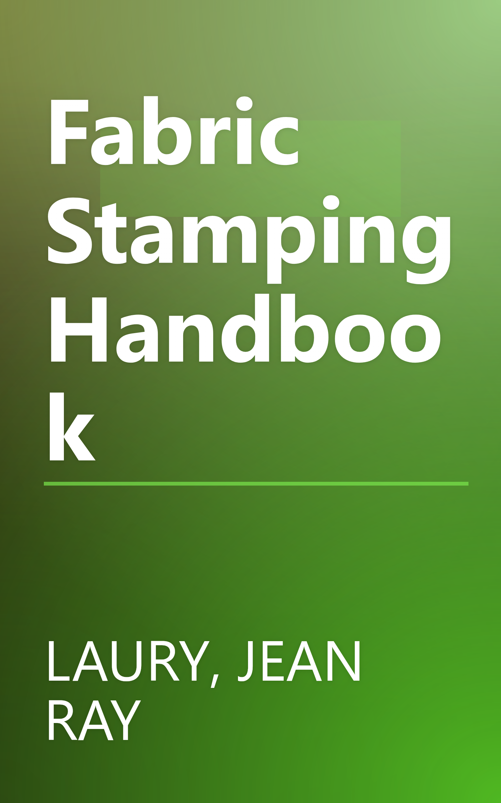 Fabric Stamping Handbook book cover