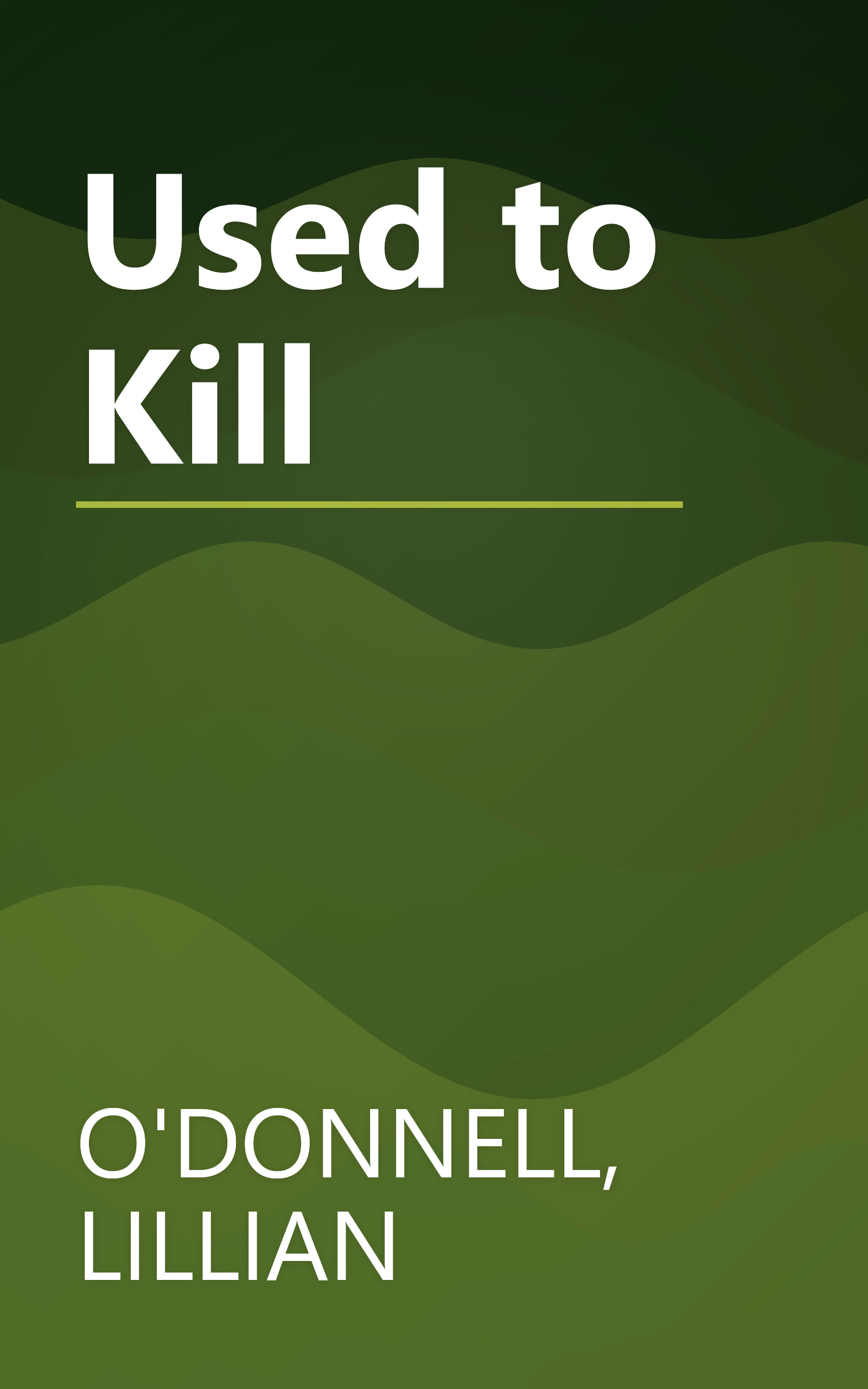 Used to Kill book cover