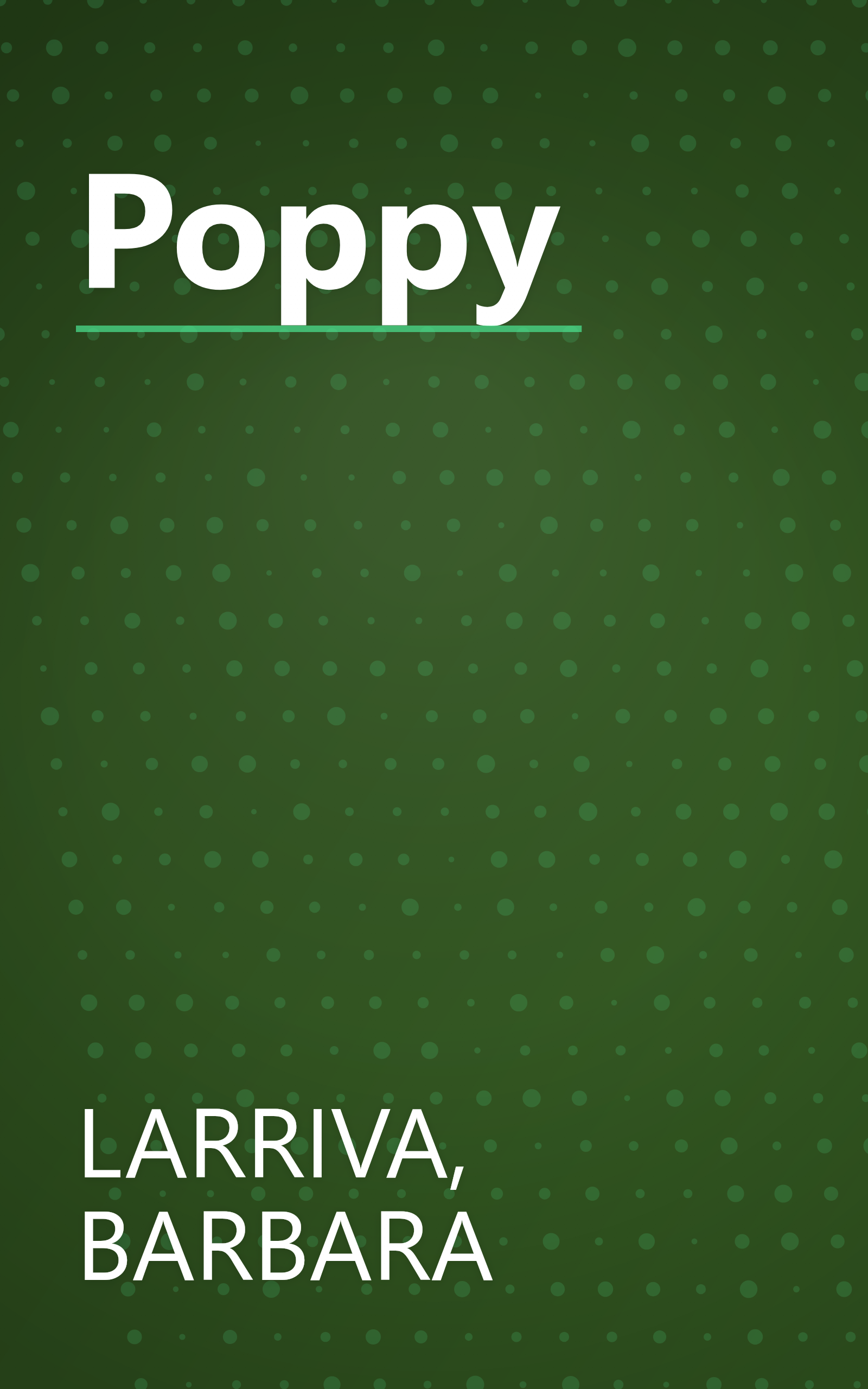 Poppy book cover