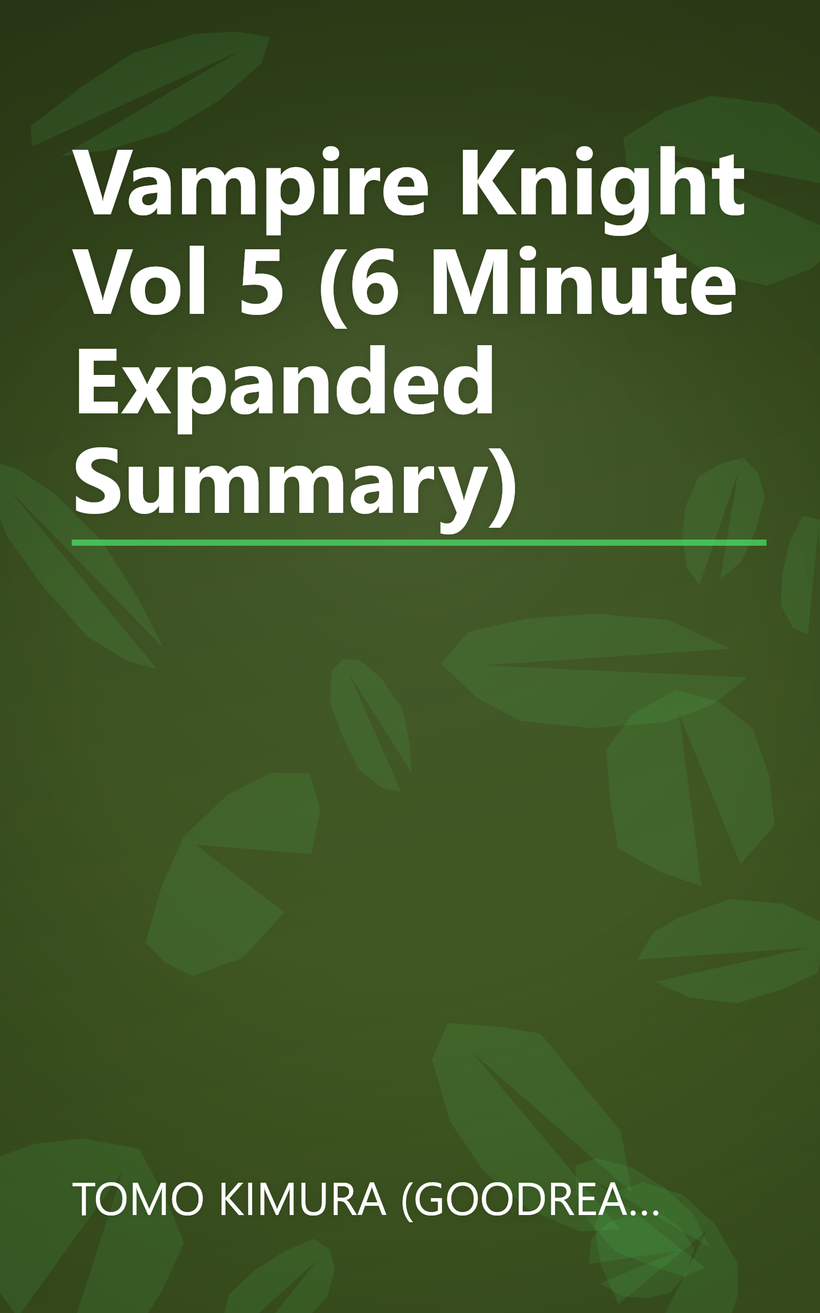 Vampire Knight  Vol  5 (6 Minute   Expanded Summary) book cover