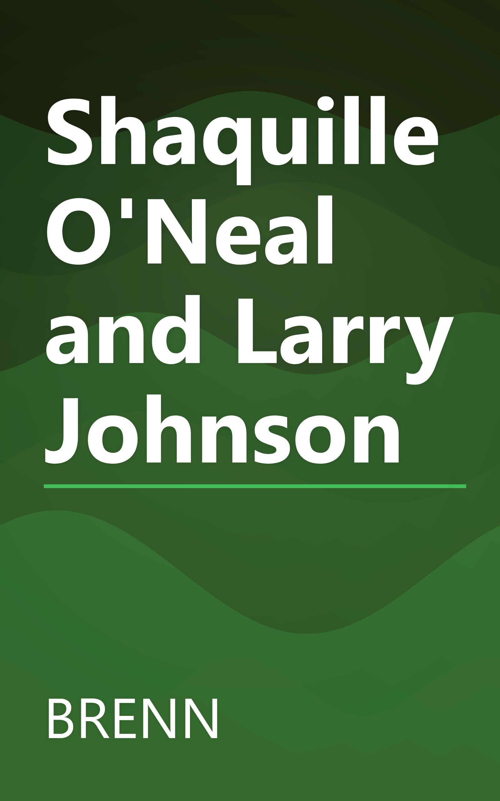 Shaquille O'Neal and Larry Johnson book cover