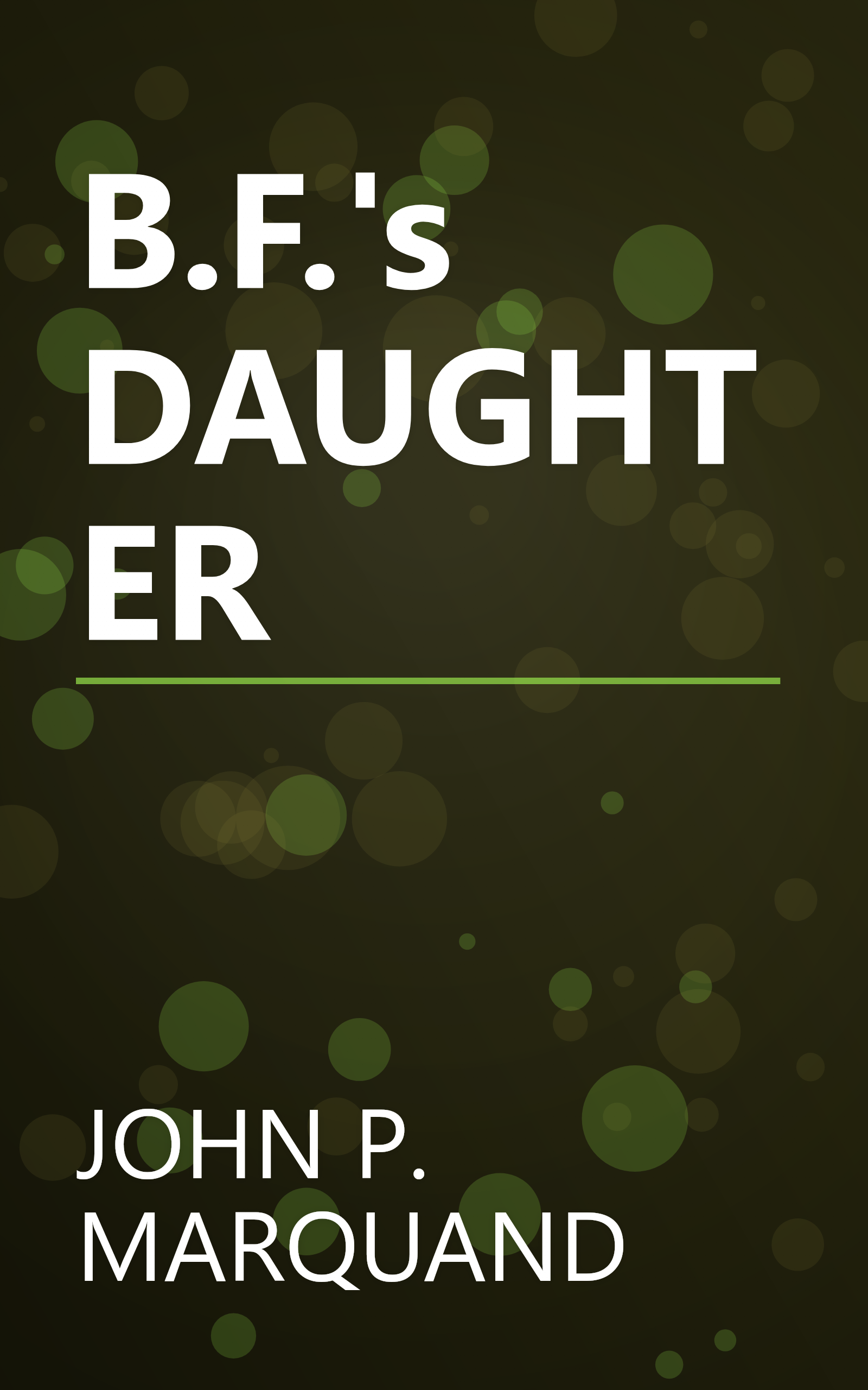 B.F.'s DAUGHTER book cover