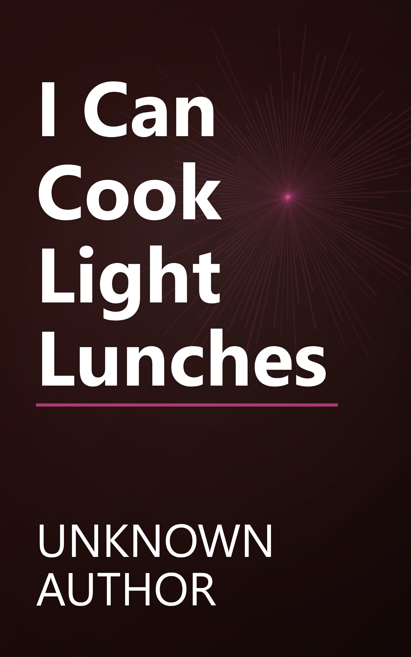 I Can Cook  Light Lunches  book cover