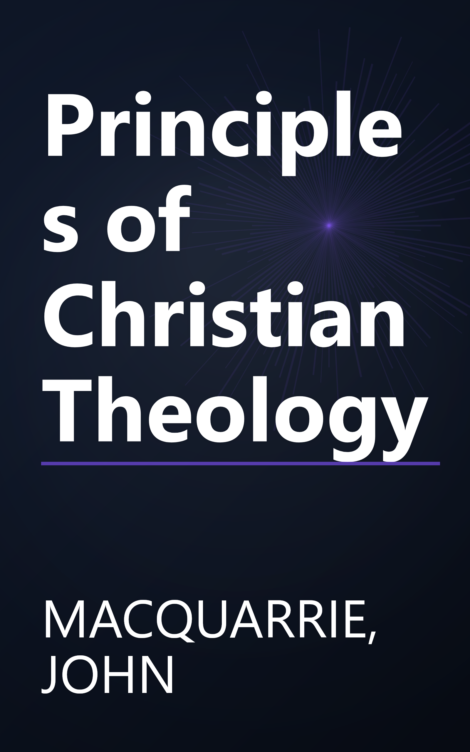 Principles of Christian Theology book cover