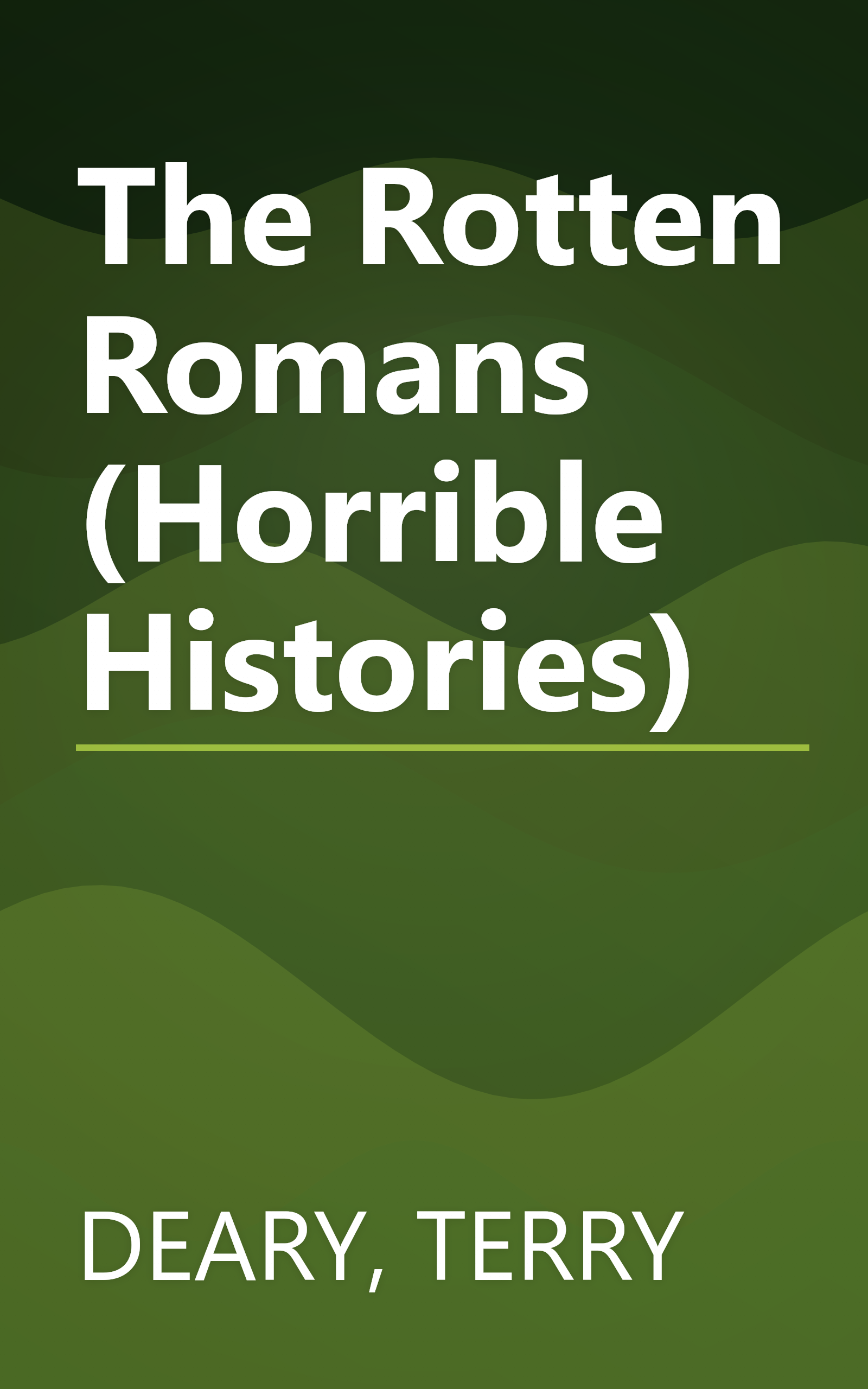 The Rotten Romans (Horrible Histories) book cover