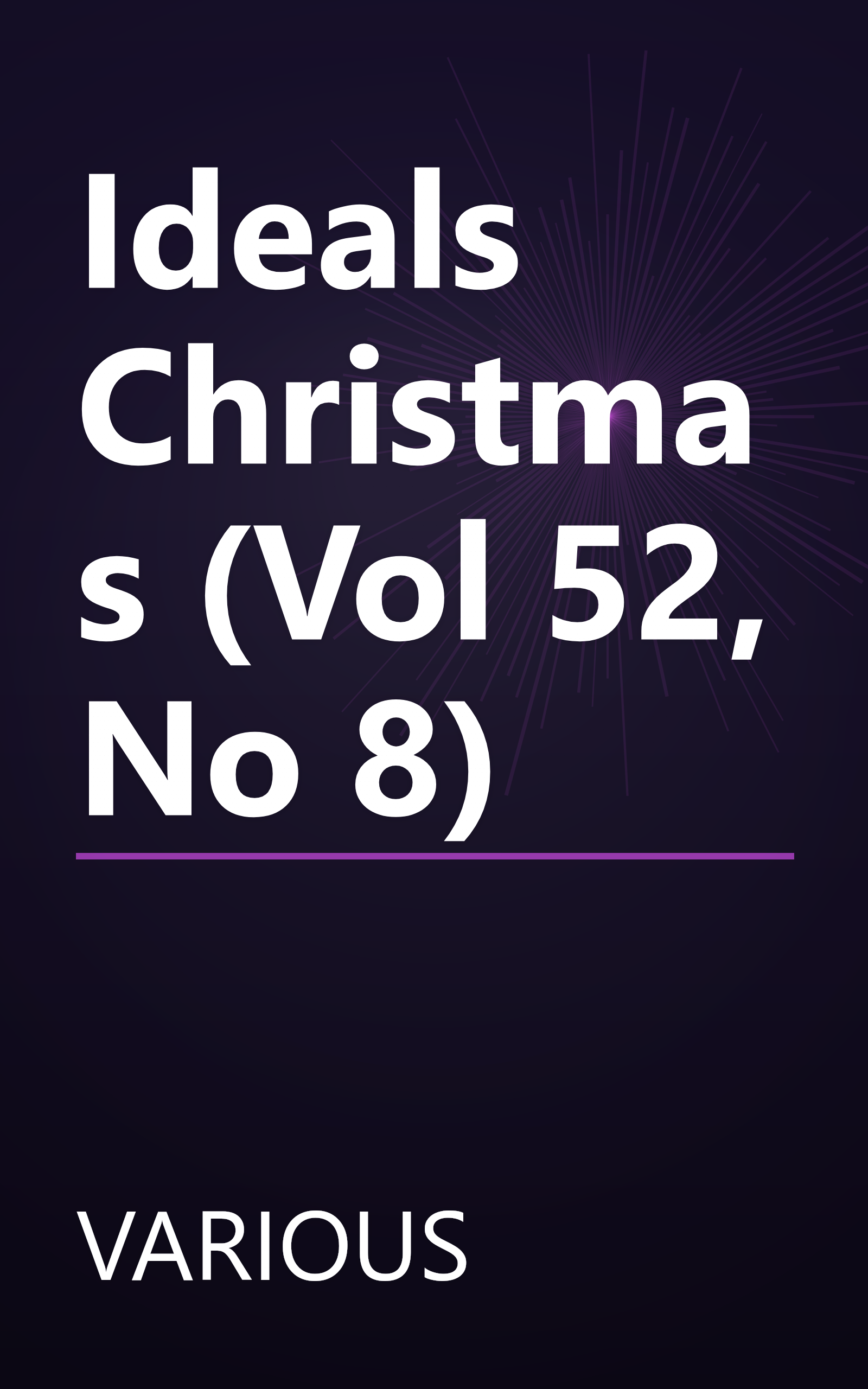 Ideals Christmas (Vol 52, No 8) book cover