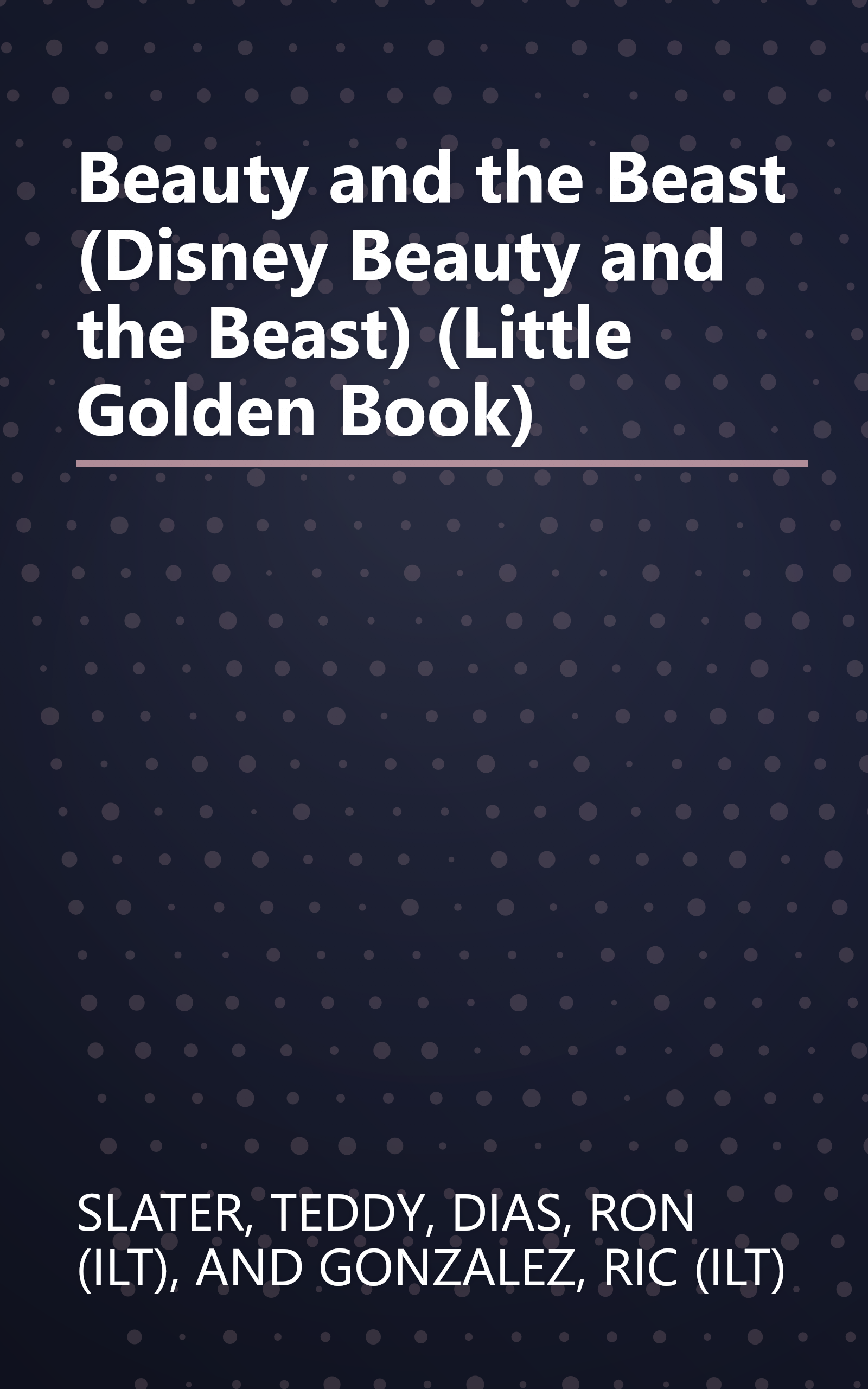 Beauty and the Beast (Disney Beauty and the Beast) (Little Golden Book) book cover