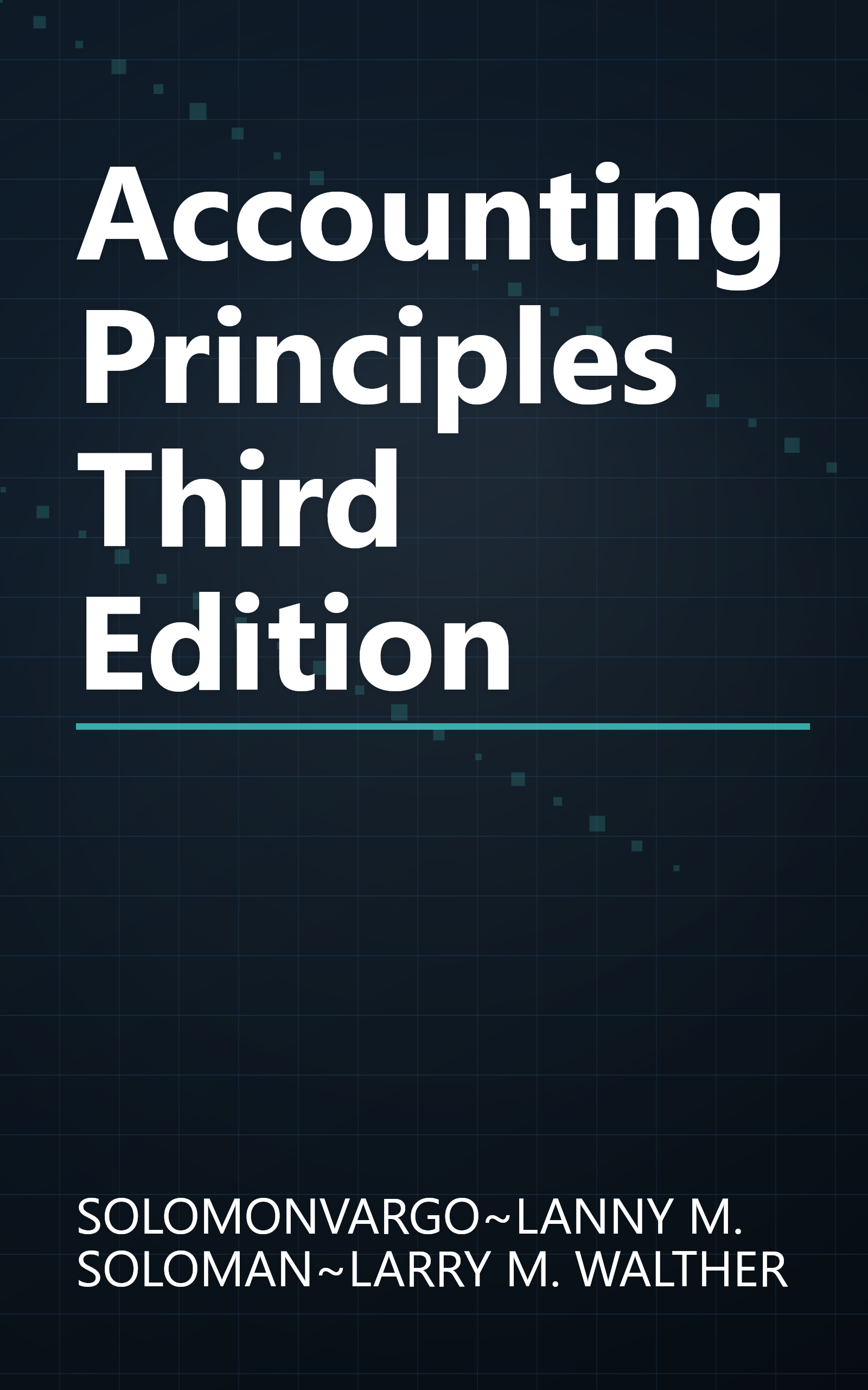 Accounting Principles Third Edition book cover