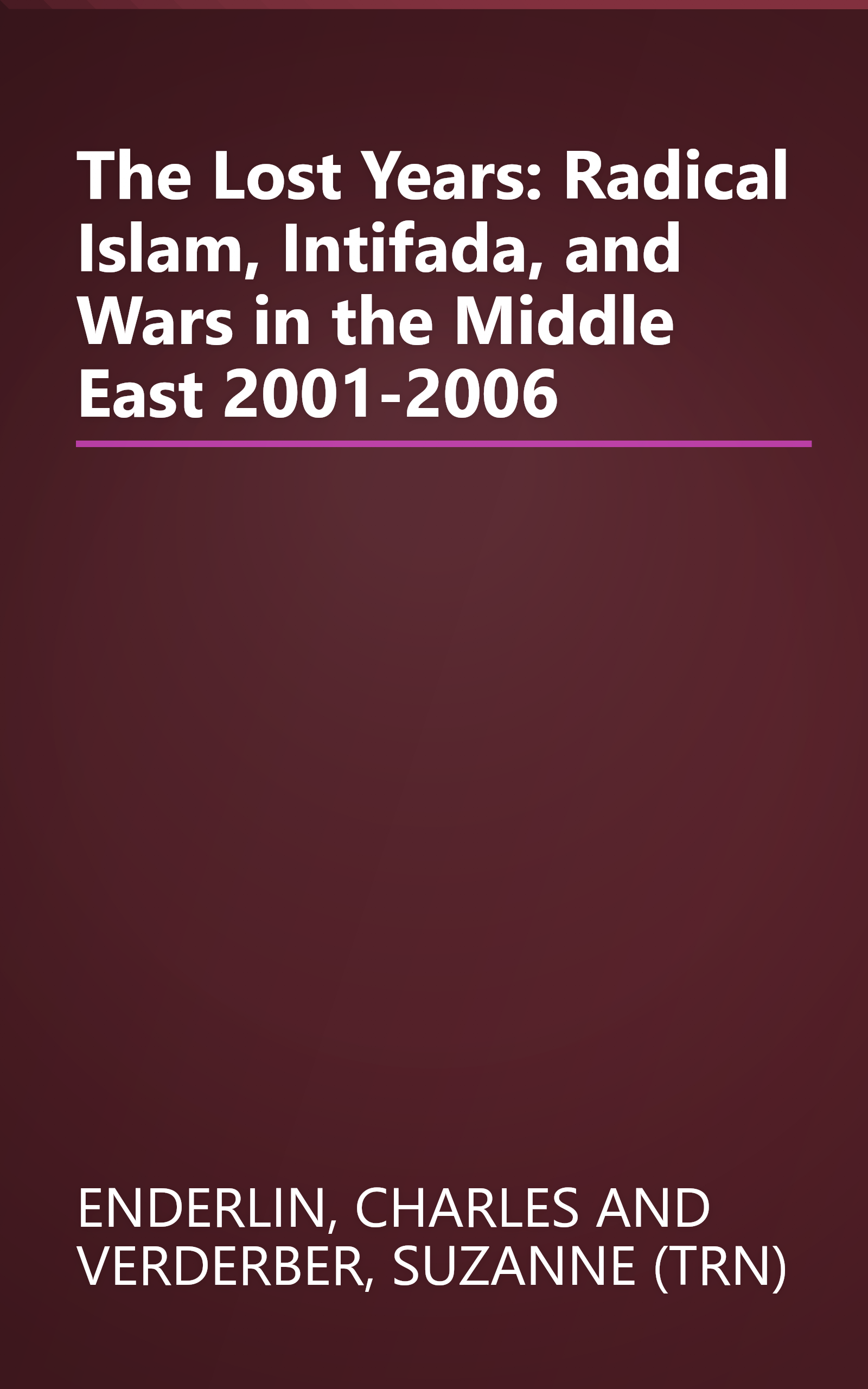 The Lost Years: Radical Islam, Intifada, and Wars in the Middle East 2001-2006 book cover