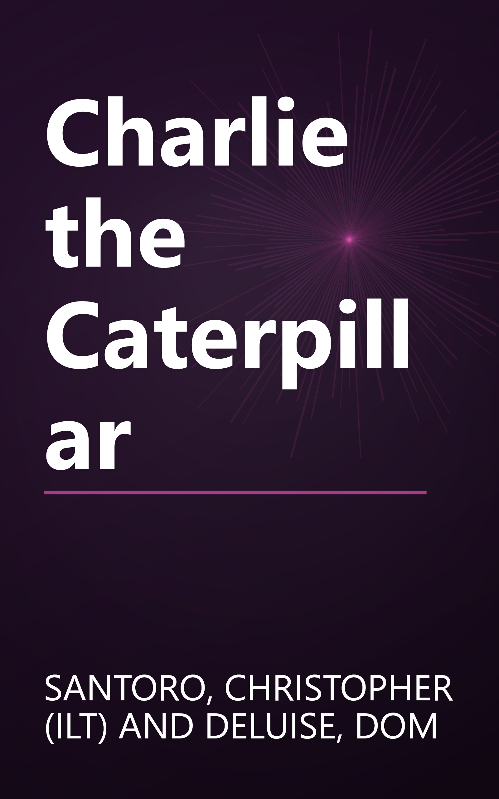 Charlie the Caterpillar book cover