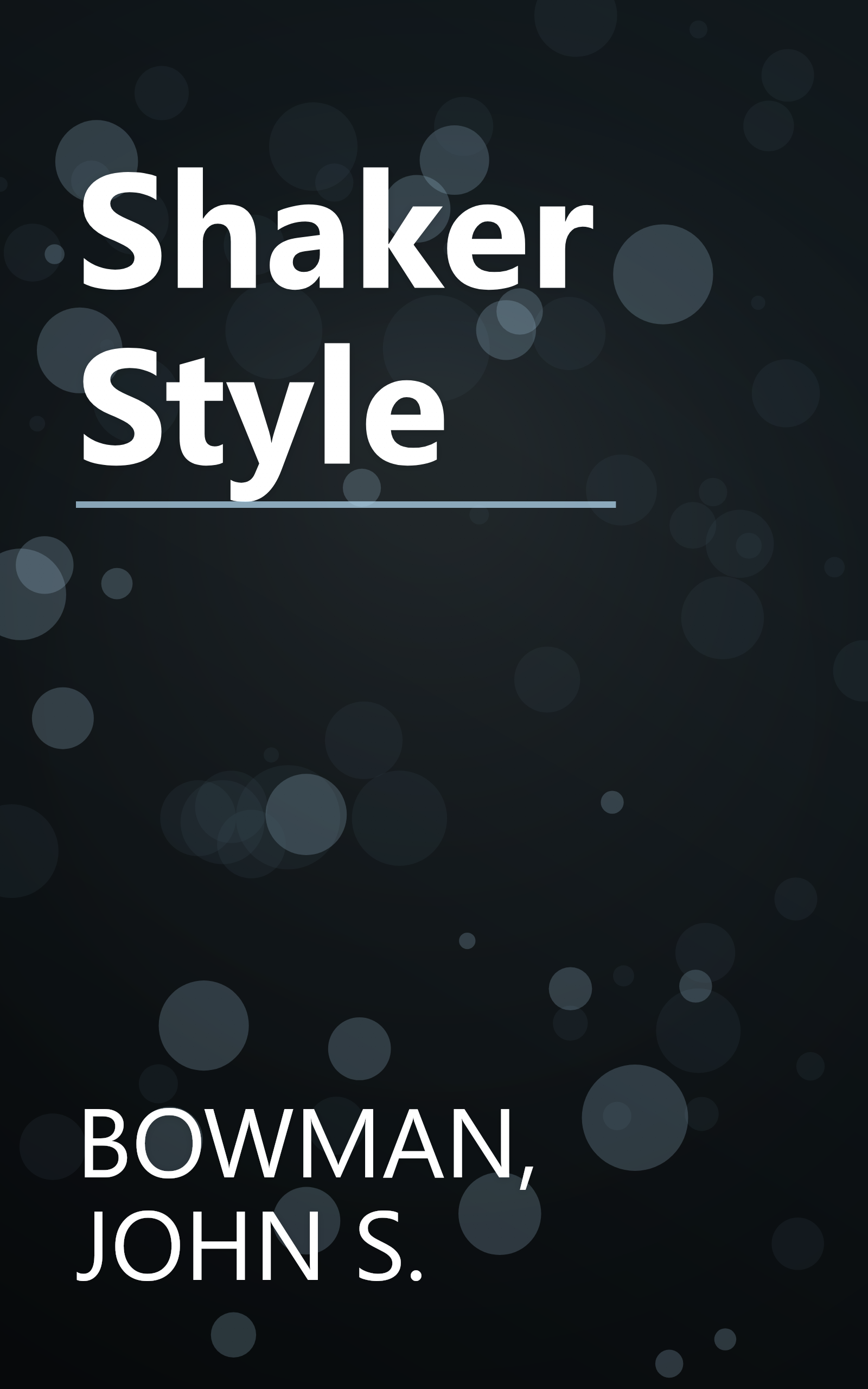 Shaker Style book cover