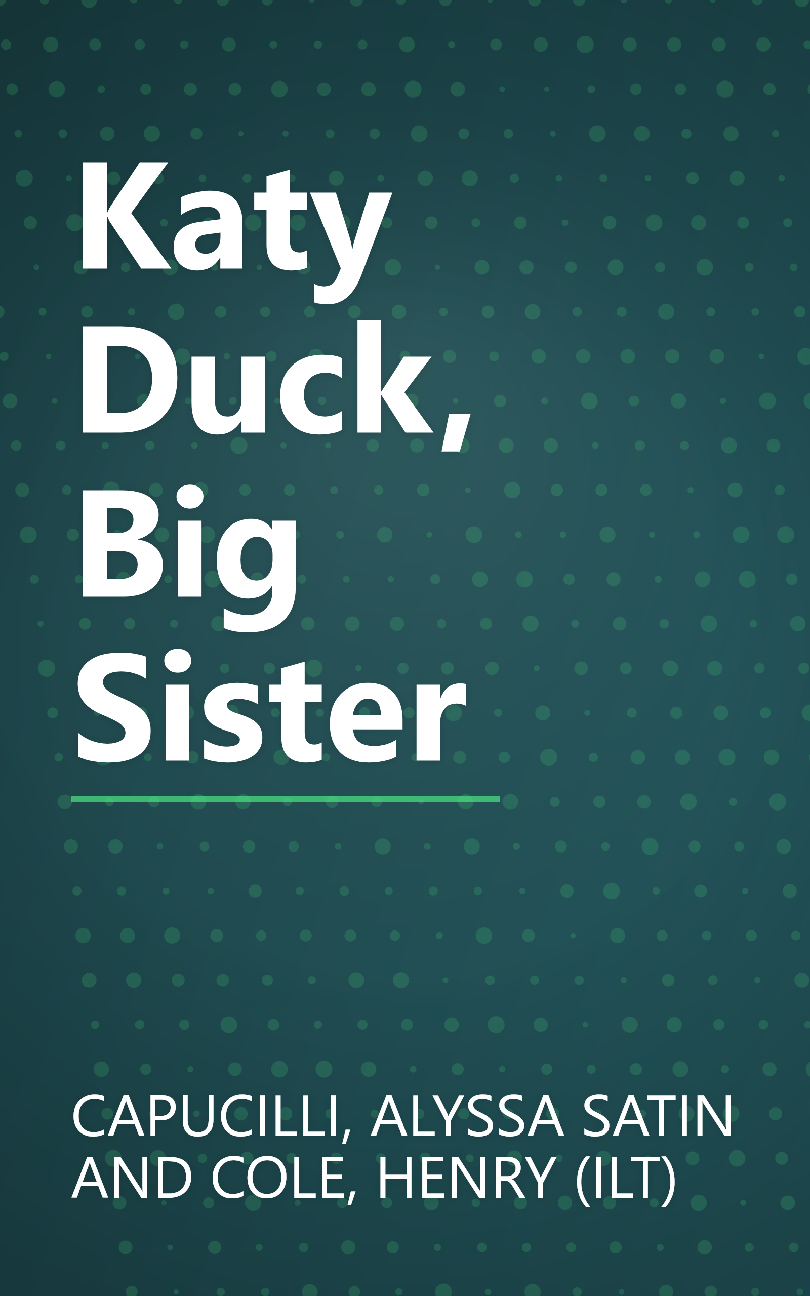Katy Duck, Big Sister book cover