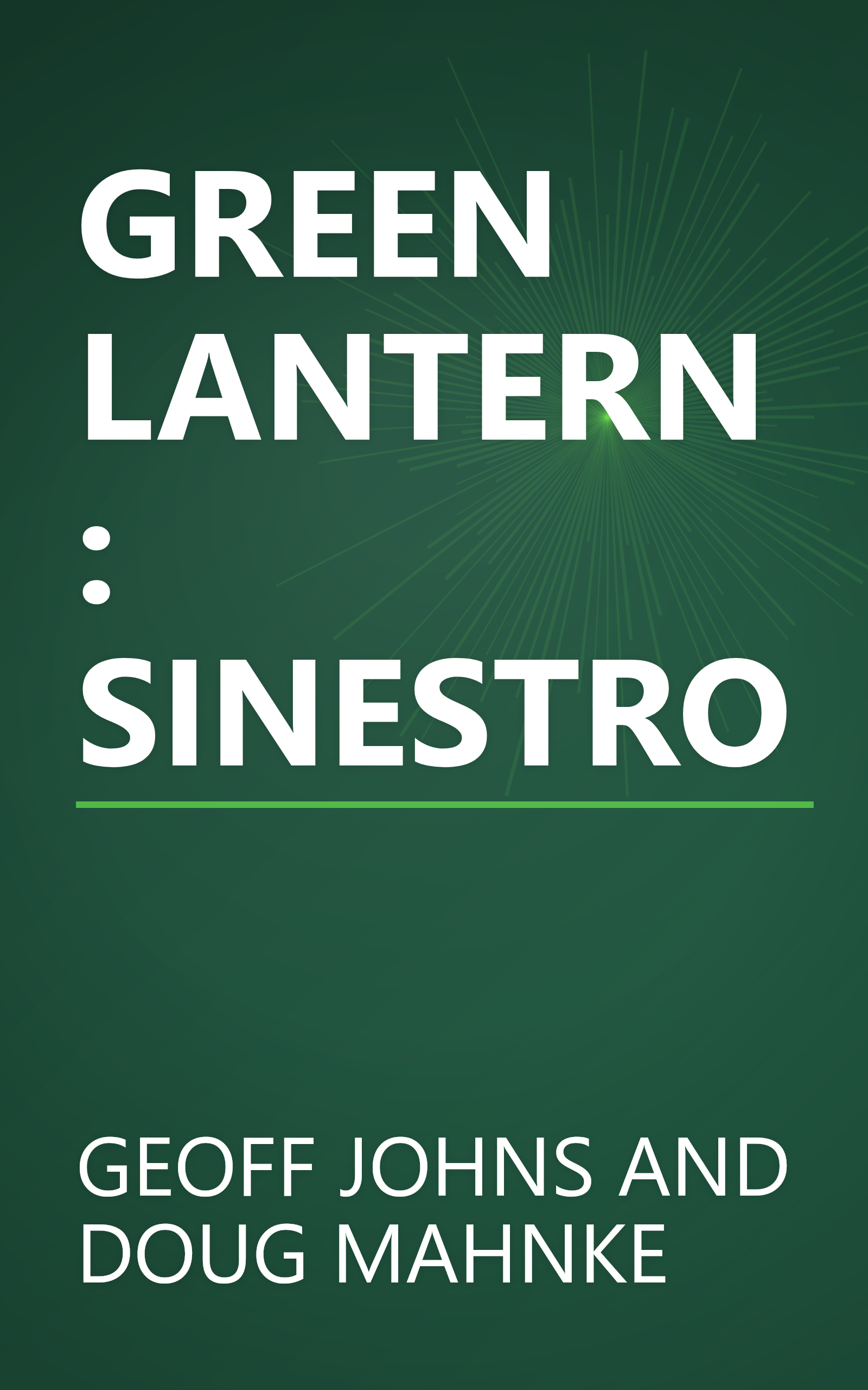 GREEN LANTERN: SINESTRO book cover