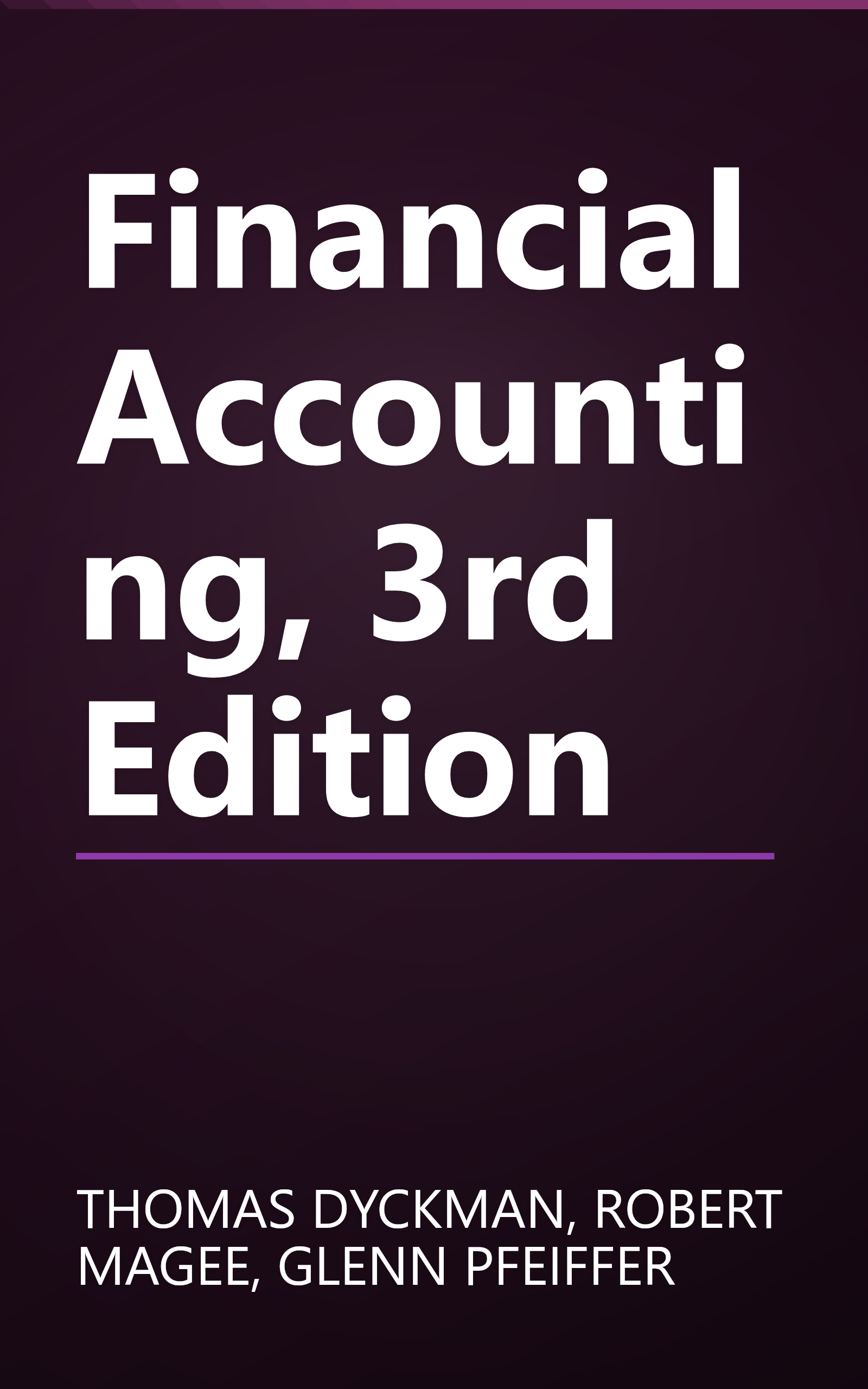 Financial Accounting, 3rd Edition book cover