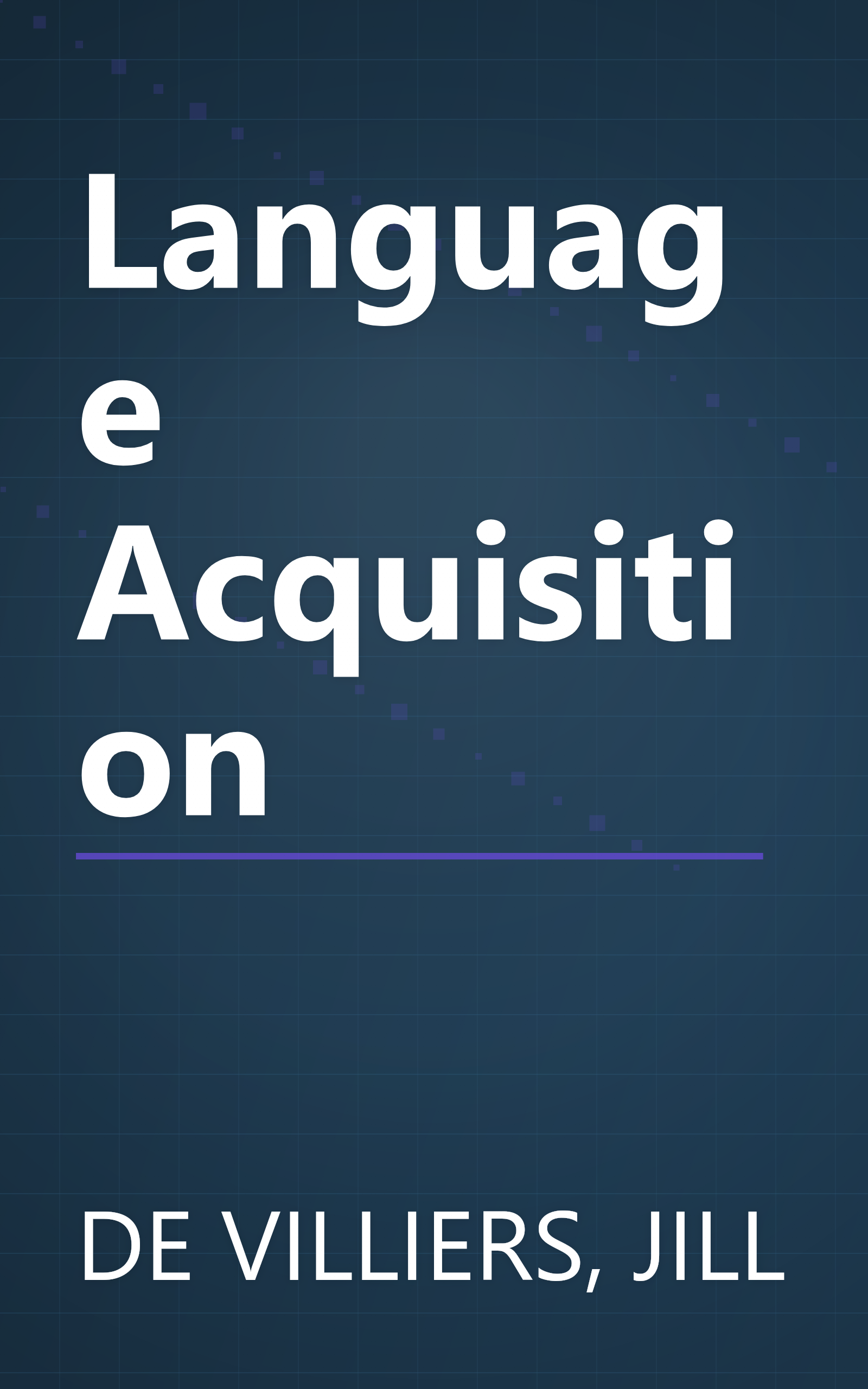 Language Acquisition book cover