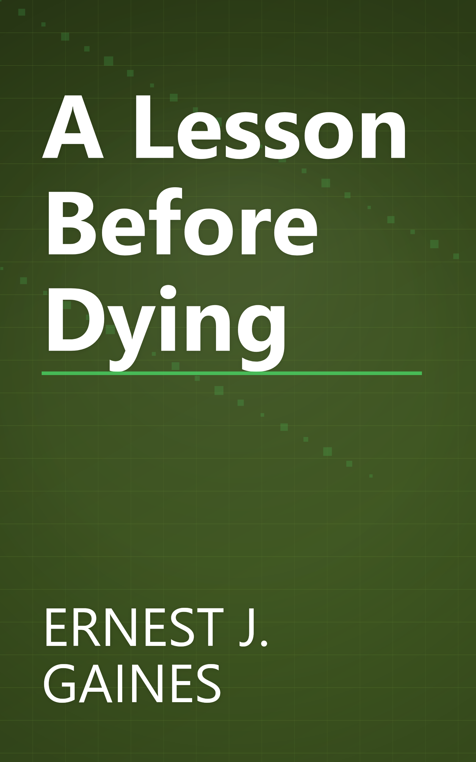 A Lesson Before Dying book cover