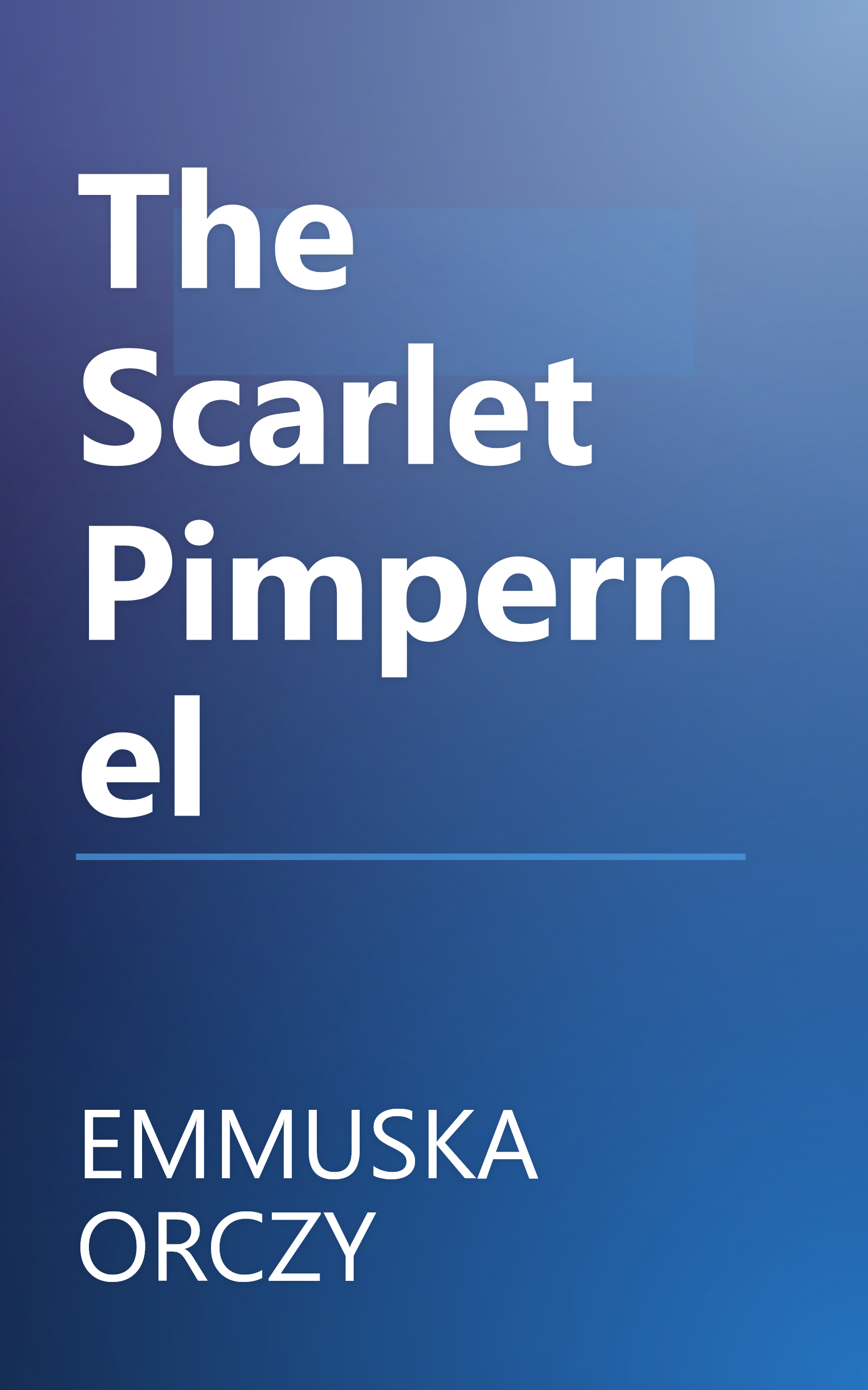 The Scarlet Pimpernel book cover