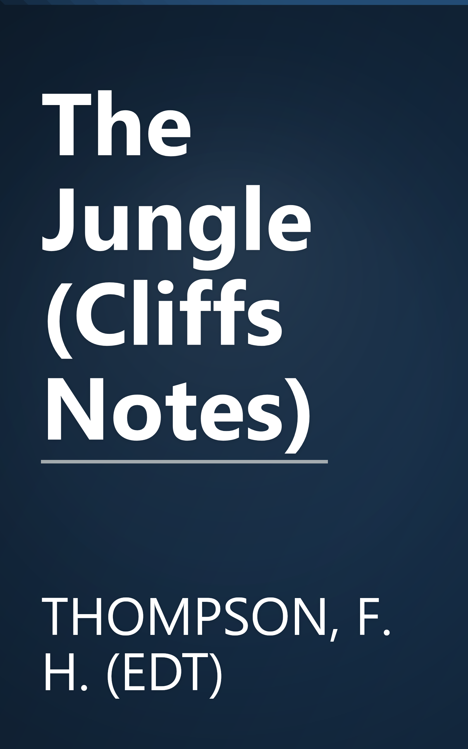 The Jungle (Cliffs Notes) book cover