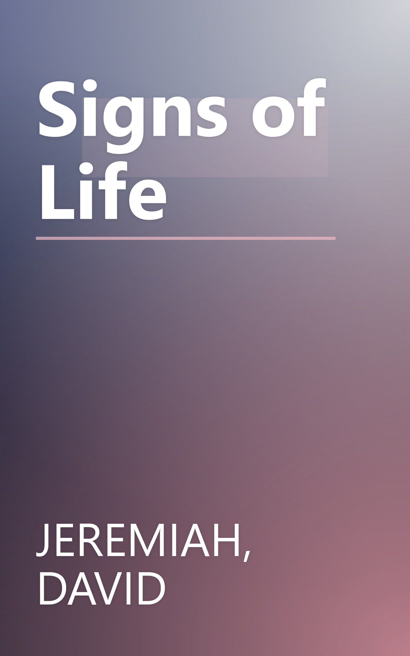 Signs of Life book cover