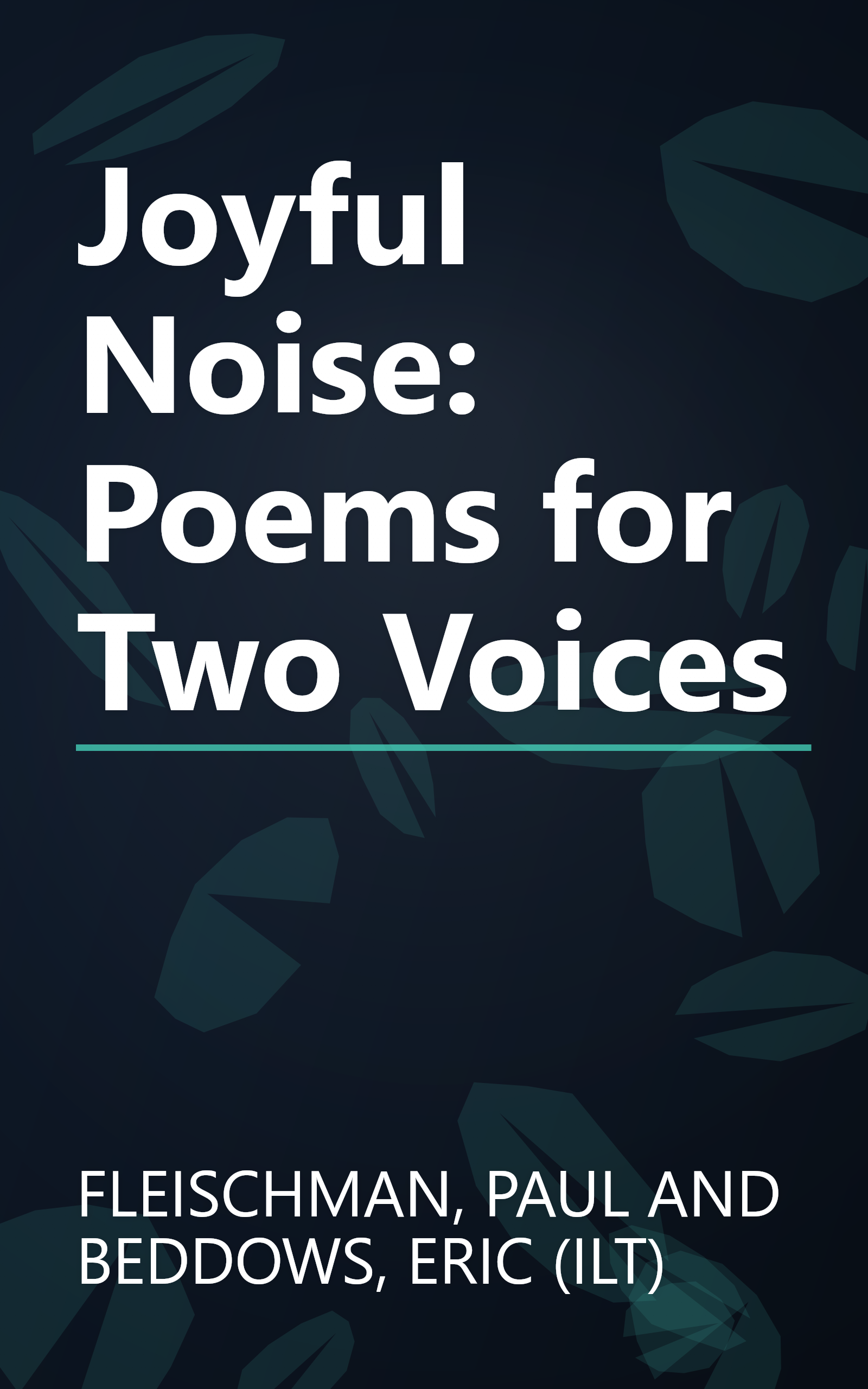 Joyful Noise: Poems for Two Voices book cover