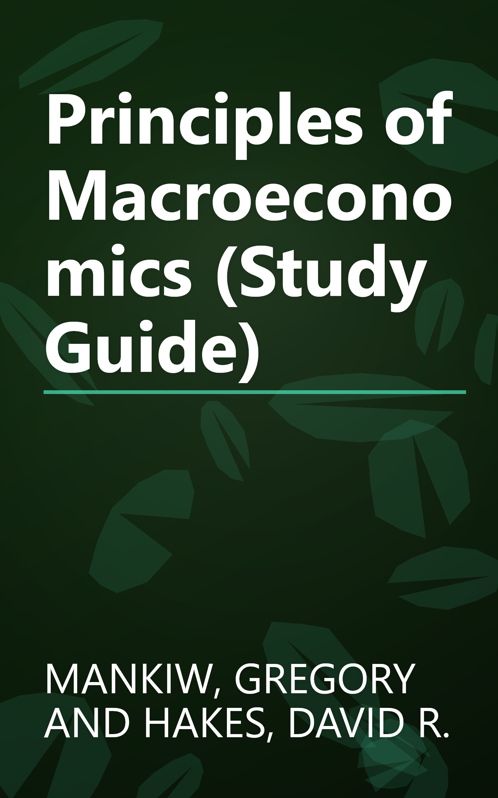 Principles of Macroeconomics (Study Guide) book cover