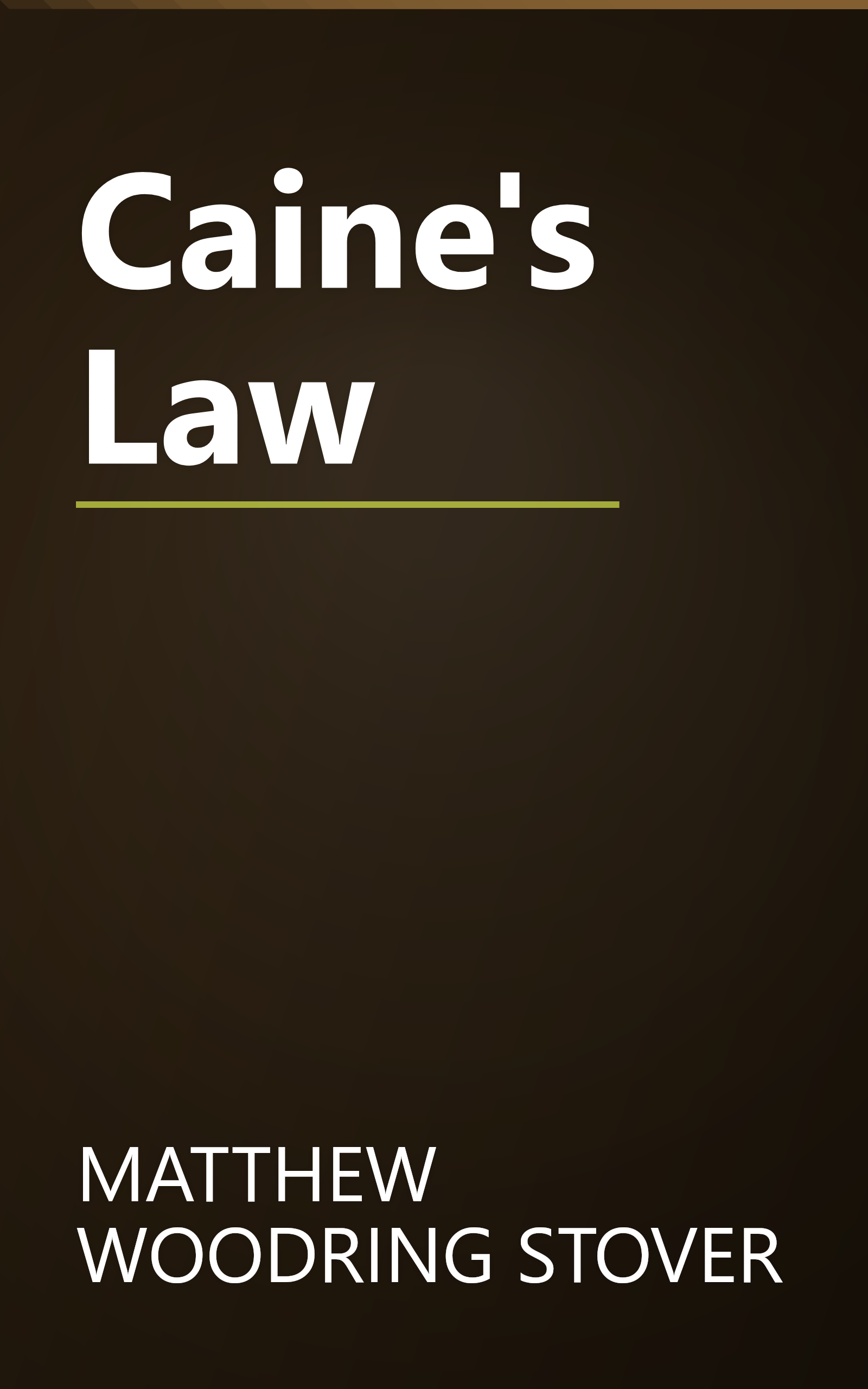 Caine's Law book cover