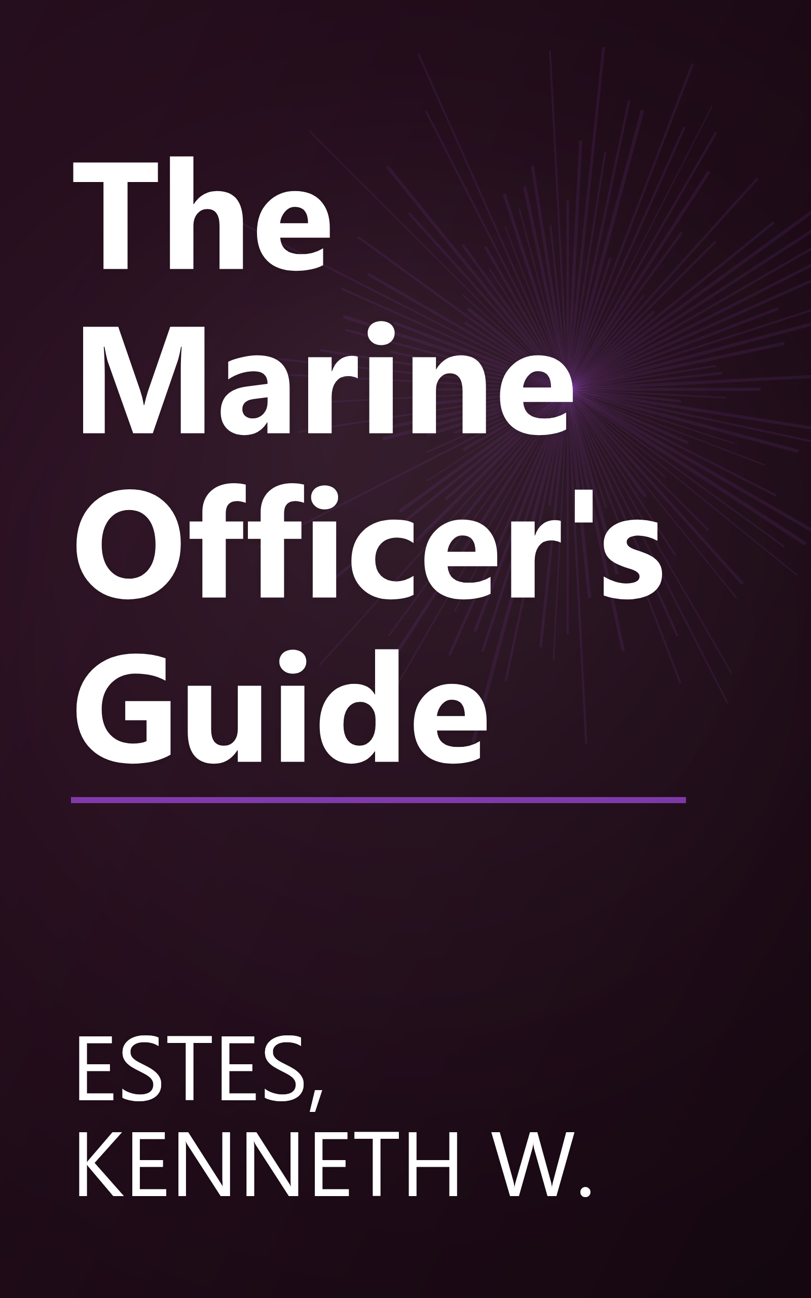 The Marine Officer's Guide book cover