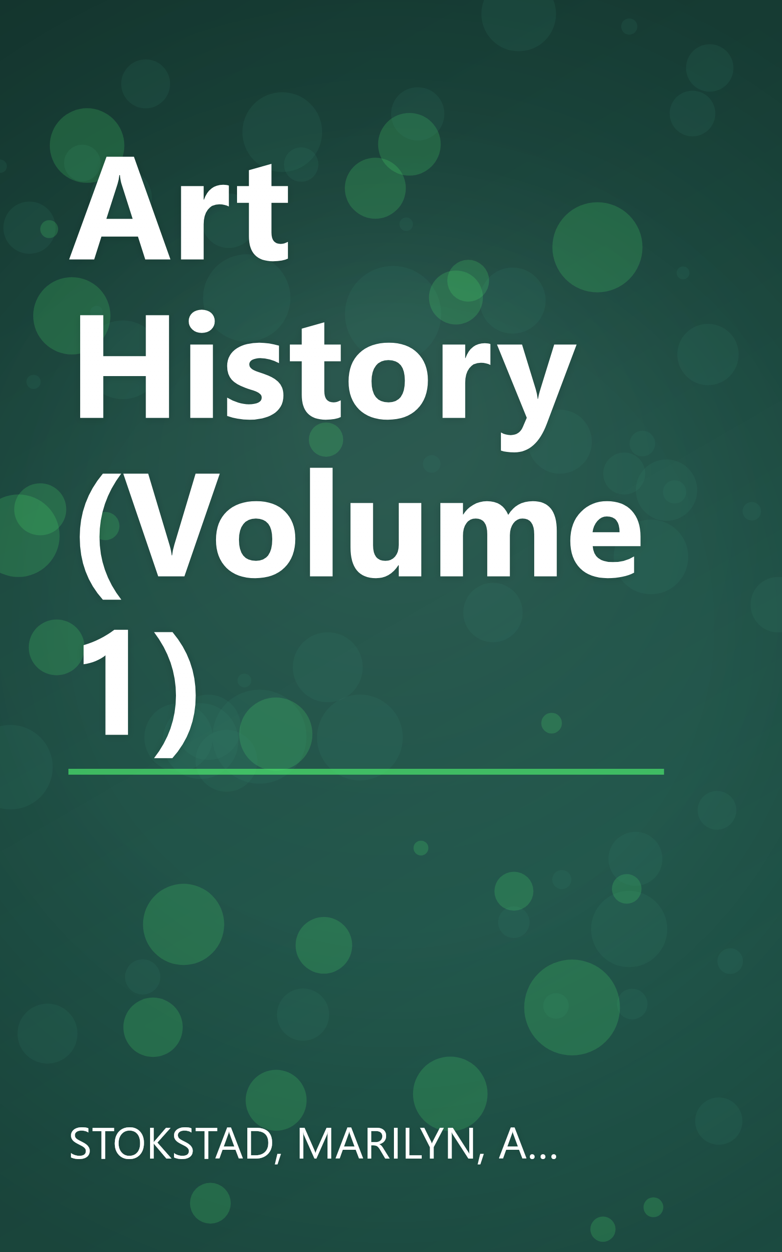 Art History (Volume 1) book cover
