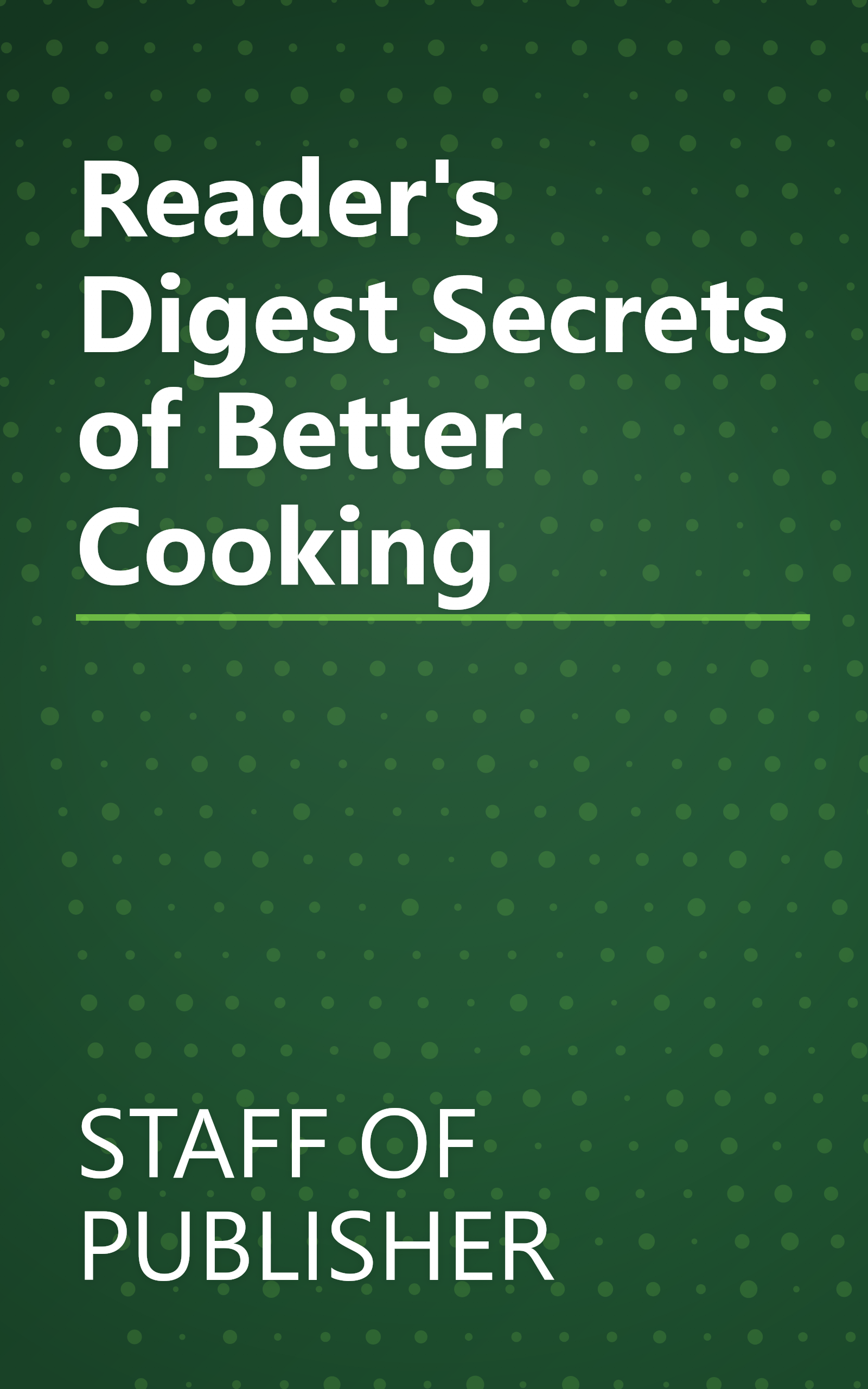 Reader's Digest Secrets of Better Cooking book cover