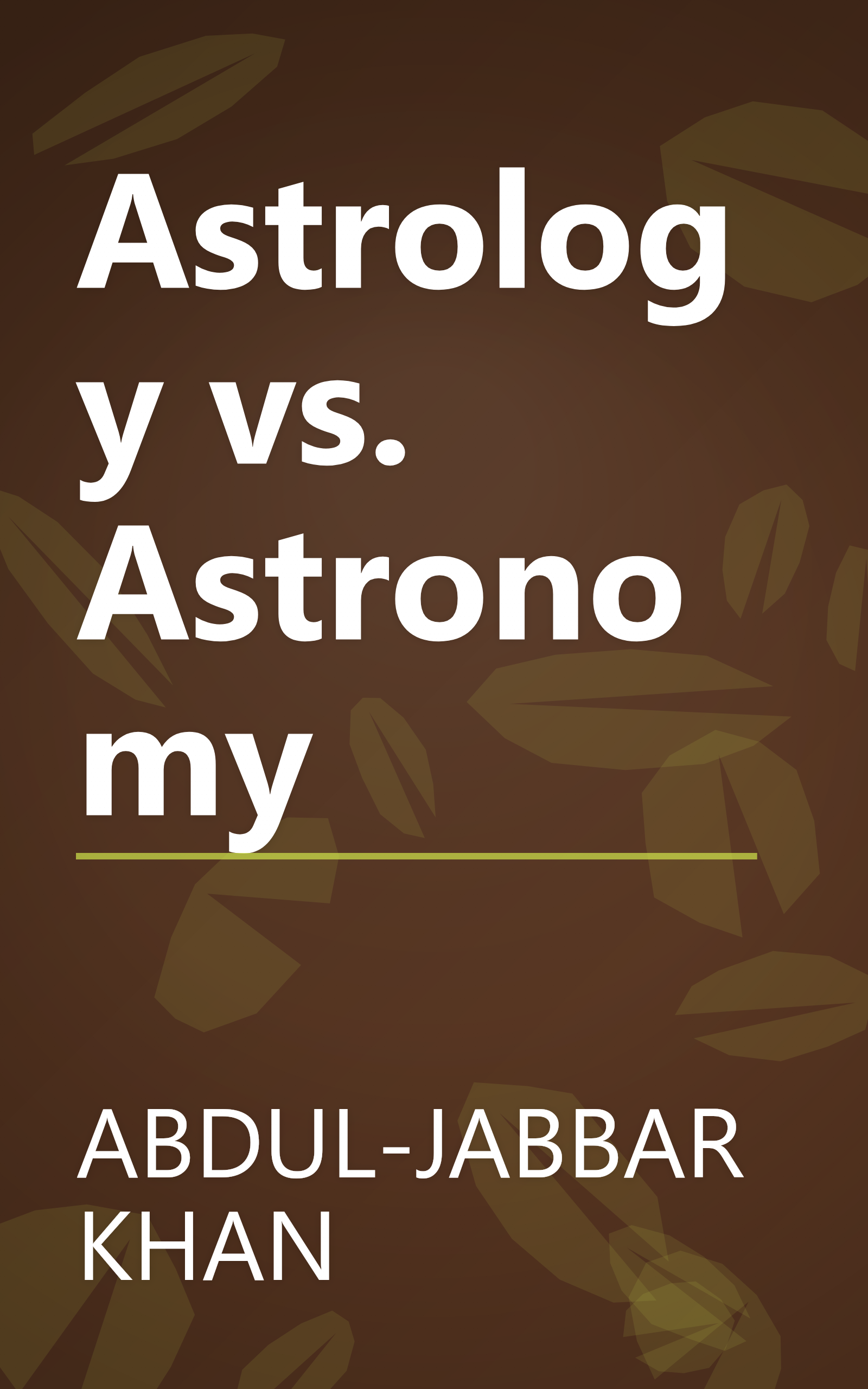 Astrology vs. Astronomy book cover