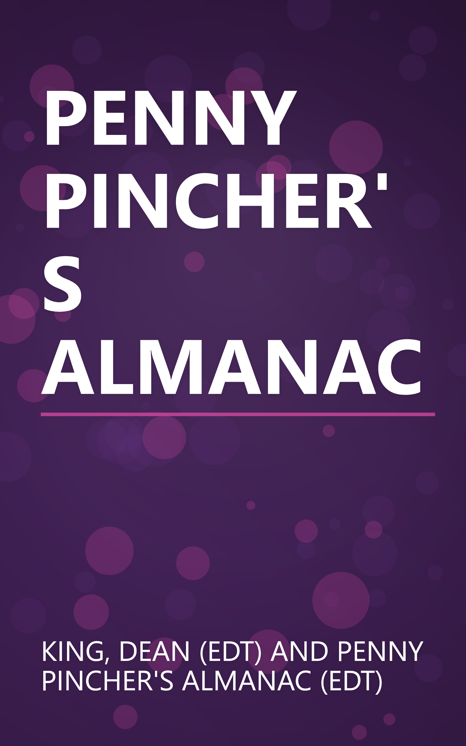 PENNY PINCHER'S ALMANAC book cover