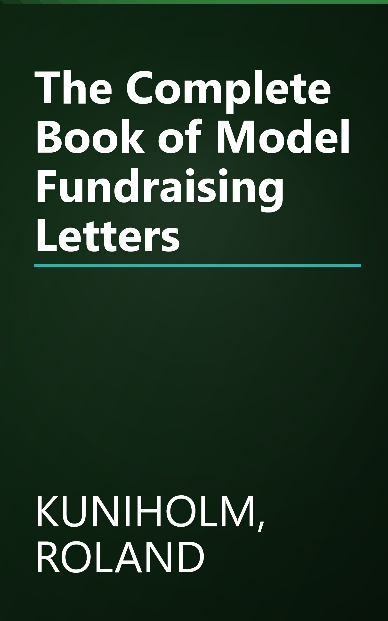The Complete Book of Model Fundraising Letters book cover