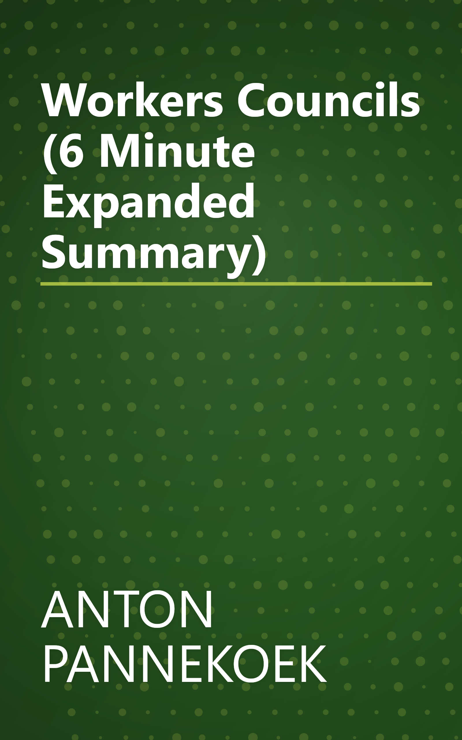 Workers  Councils (6 Minute   Expanded Summary) book cover